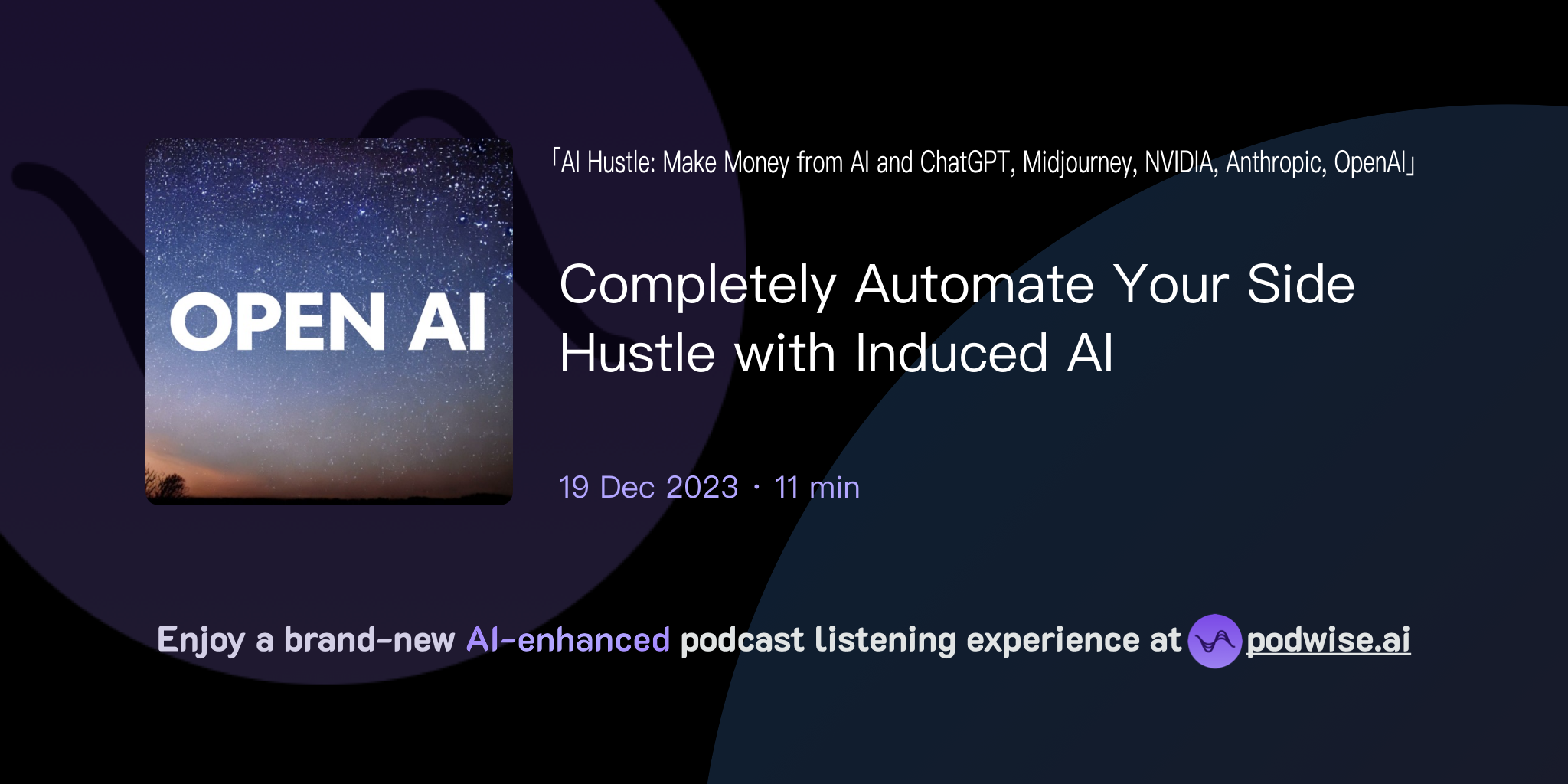 Completely Automate Your Side Hustle with Induced AI | AI Hustle: Make Money from AI and ChatGPT ...