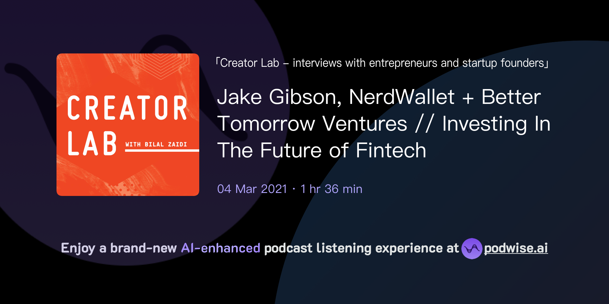 Jake Gibson, NerdWallet + Better Tomorrow Ventures // Investing In The ...