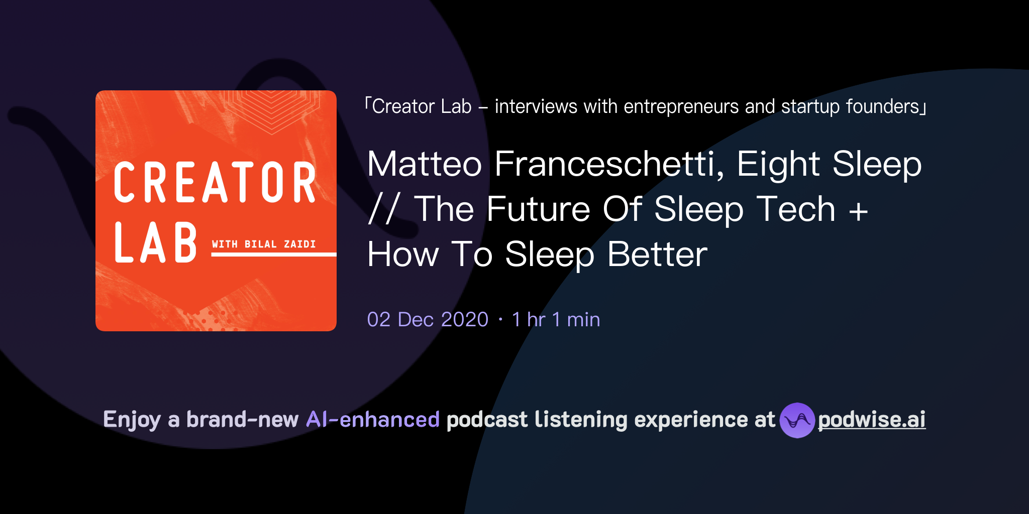 Matteo Franceschetti, Eight Sleep // The Future Of Sleep Tech + How To ...