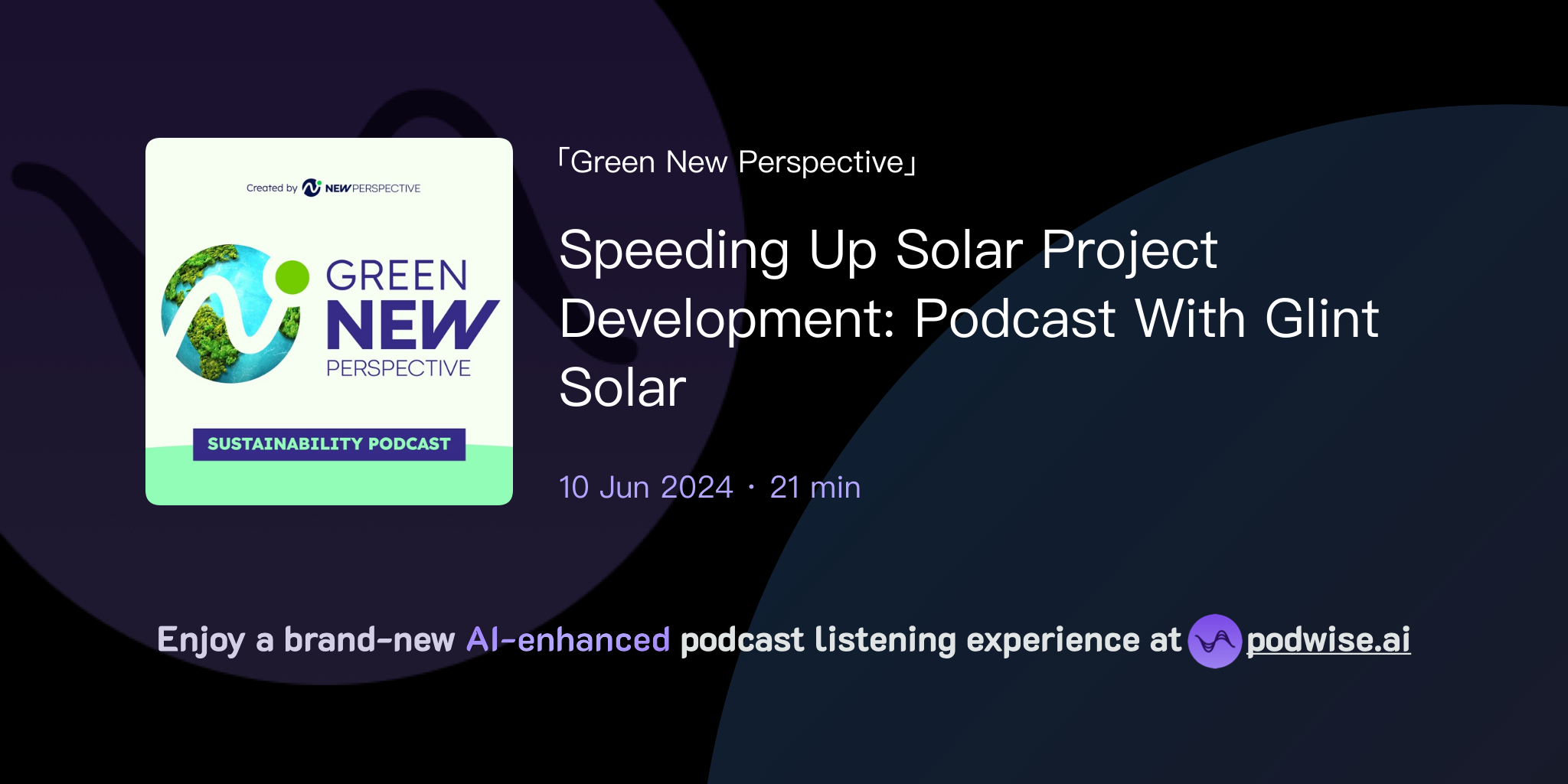 Speeding Up Solar Project Development: Podcast With Glint Solar | Green ...