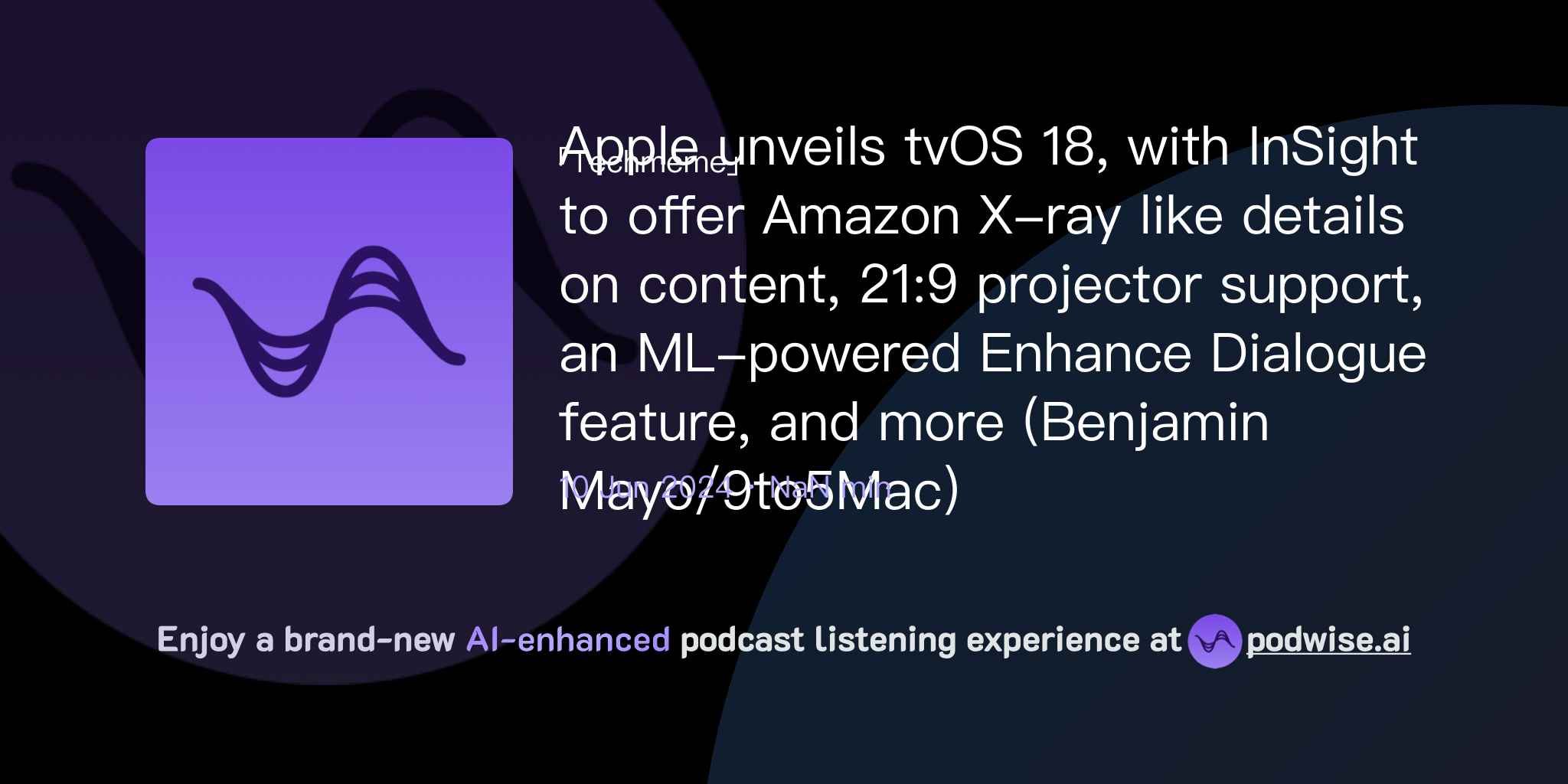 Apple unveils tvOS 18, with InSight to offer Amazon X-ray like details ...