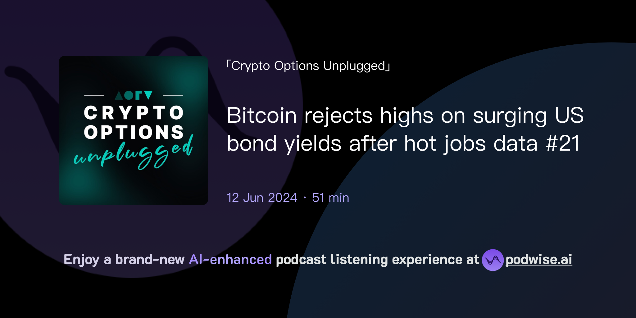 Bitcoin rejects highs on surging US bond yields after hot jobs data #21 | Crypto Options ...