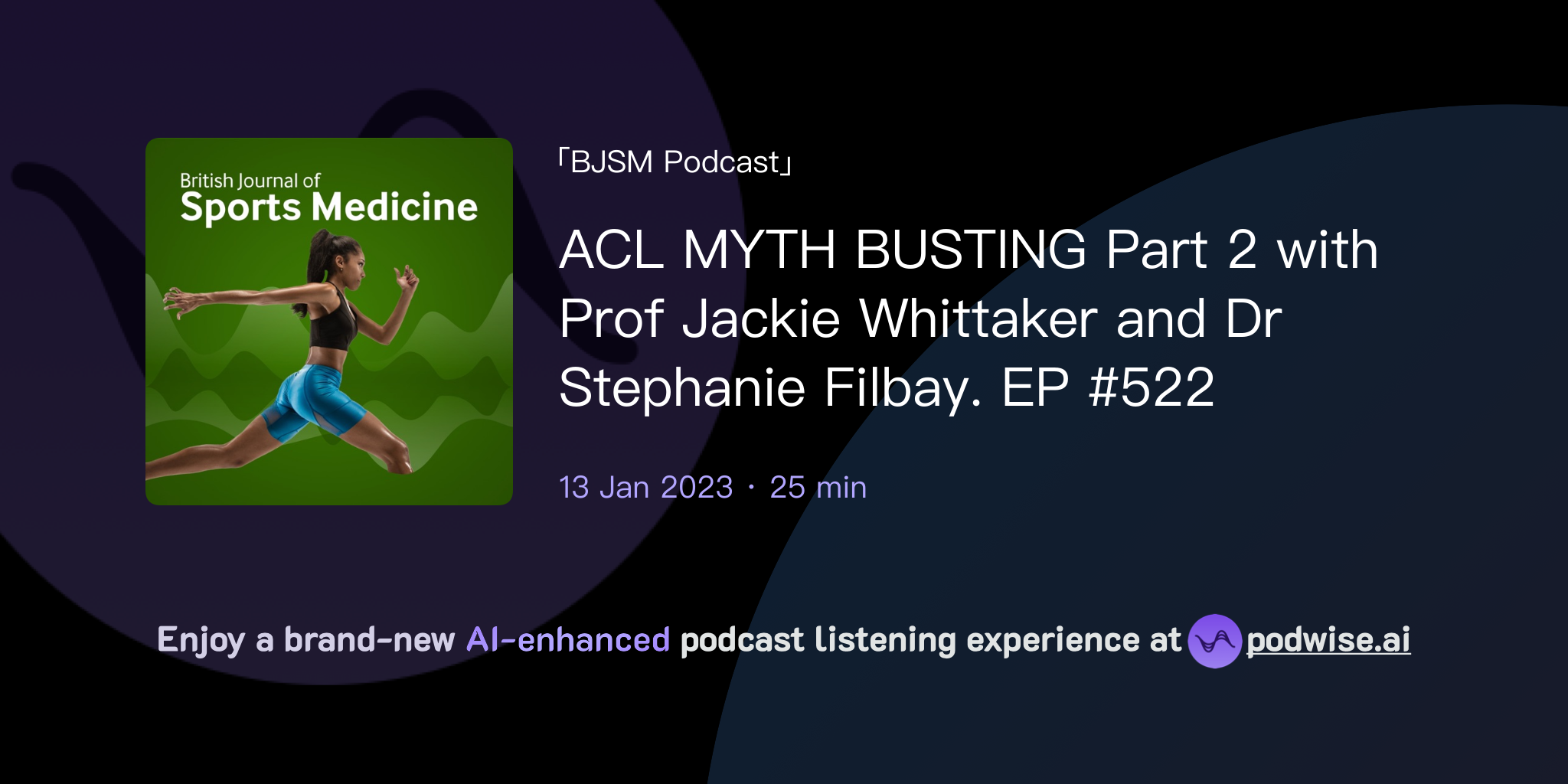 ACL MYTH BUSTING Part 2 with Prof Jackie Whittaker and Dr Stephanie ...