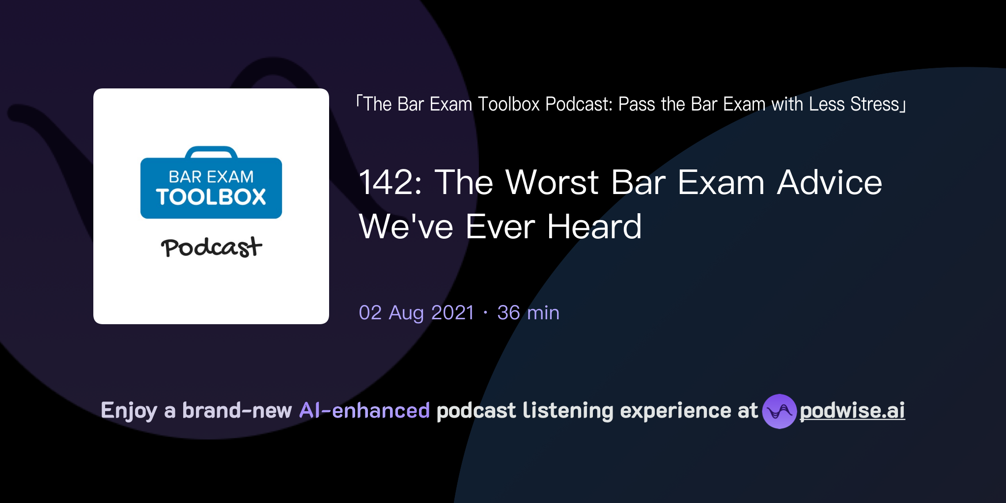 142: The Worst Bar Exam Advice We've Ever Heard | The Bar Exam Toolbox Podcast: Pass the Bar ...