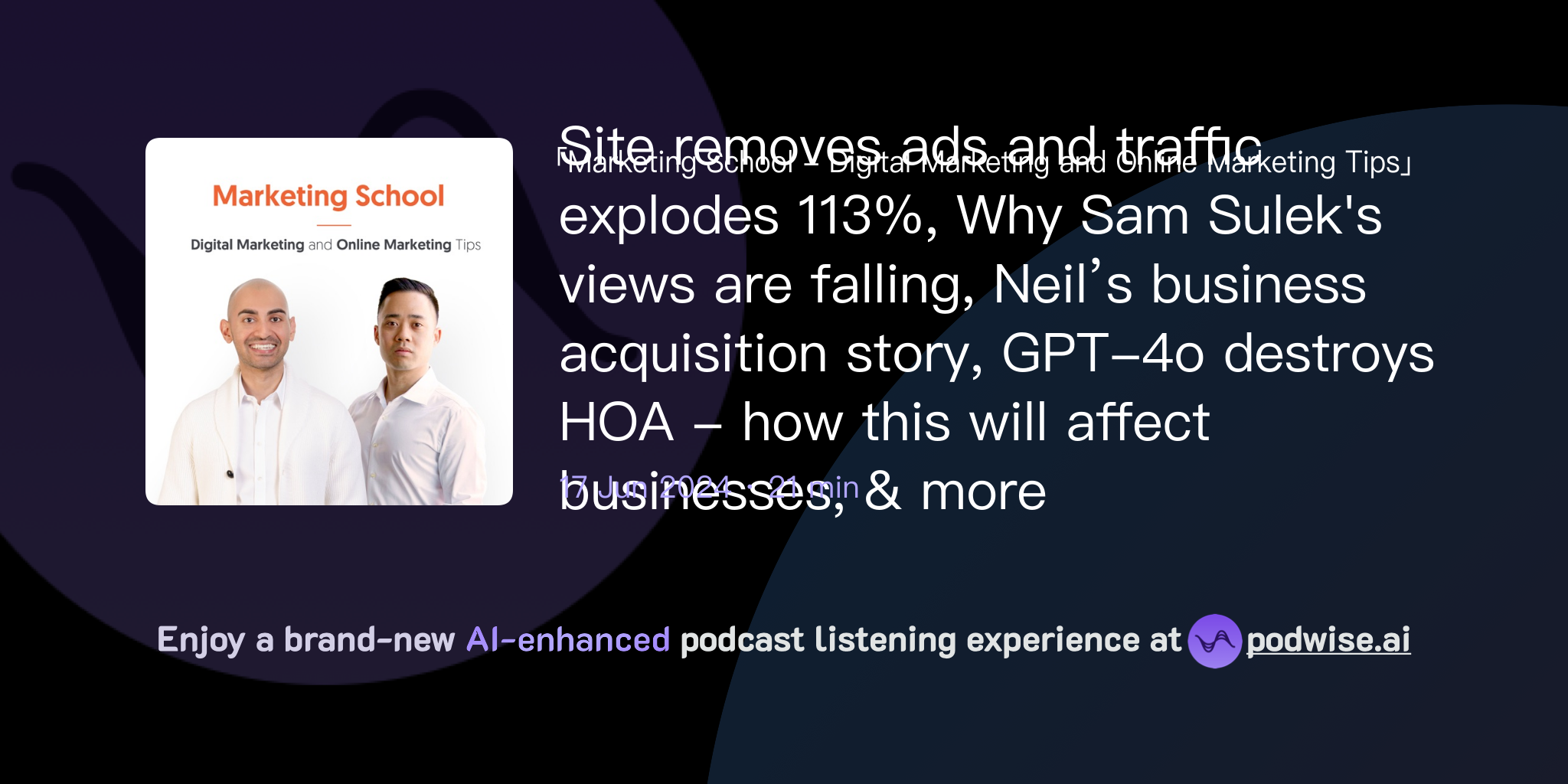 Site removes ads and traffic explodes 113%, Why Sam Sulek's views are ...