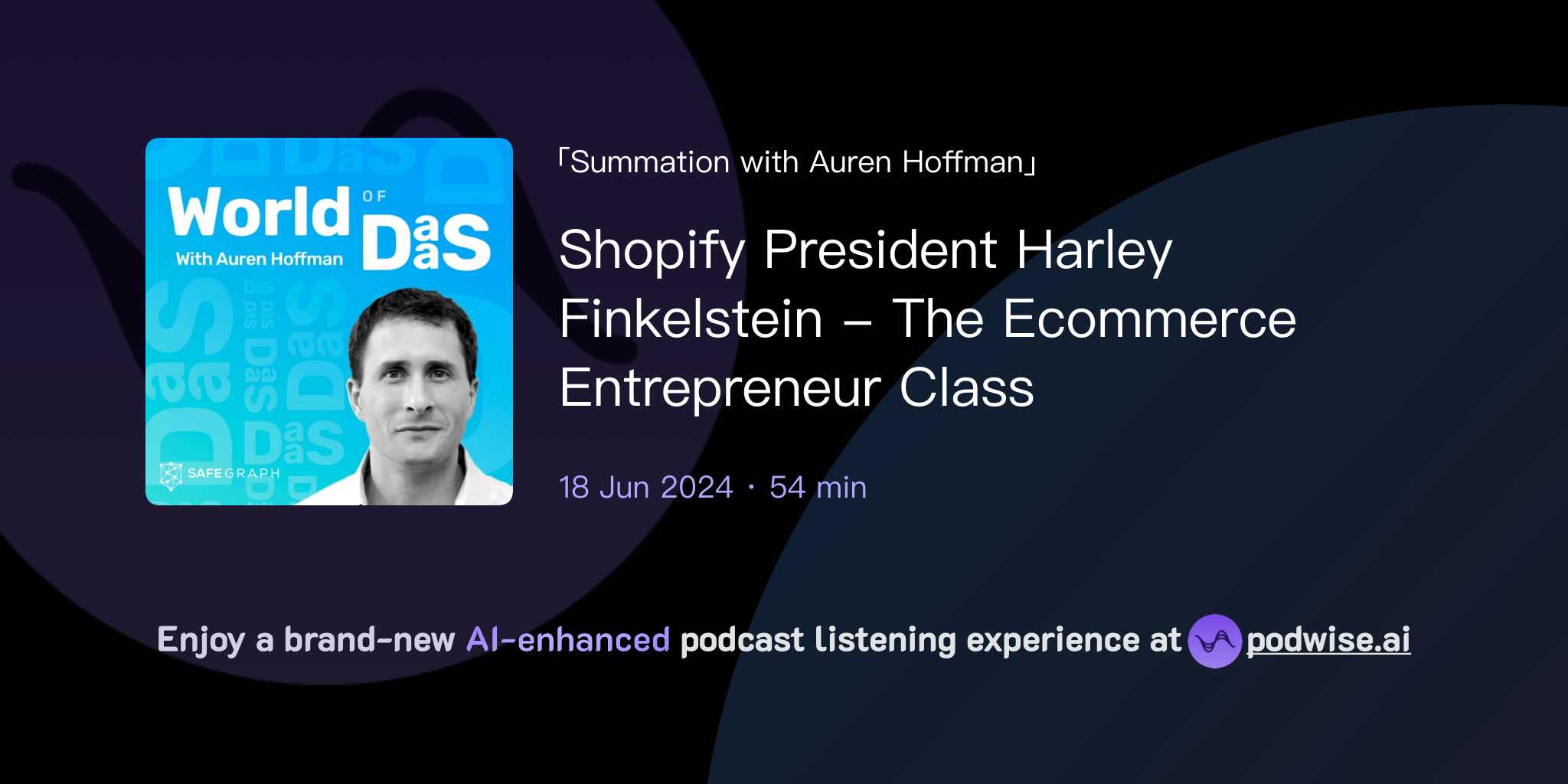 Shopify President Harley Finkelstein - The Ecommerce Entrepreneur Class ...