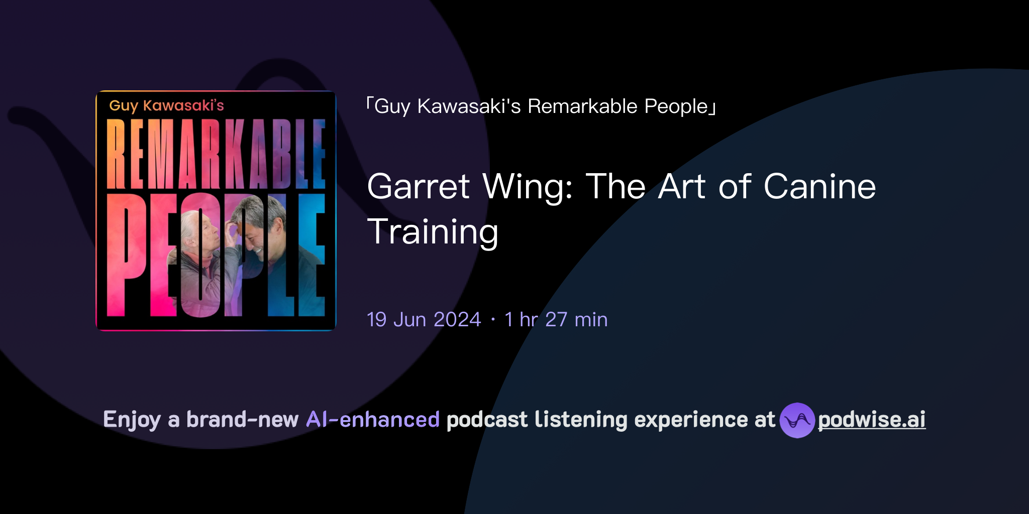 Garret Wing: The Art of Canine Training | Guy Kawasaki's Remarkable ...