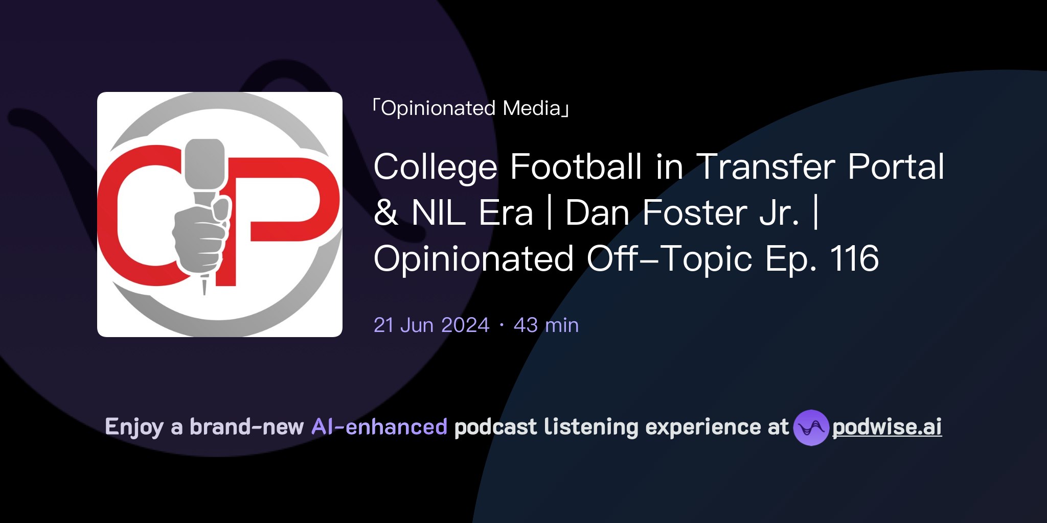 College Football in Transfer Portal & NIL Era | Dan Foster Jr ...