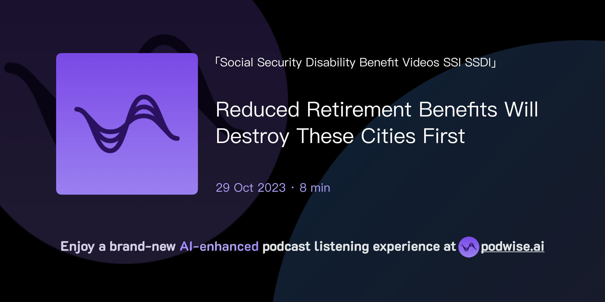 Reduced Retirement Benefits Will Destroy These Cities First | Social ...
