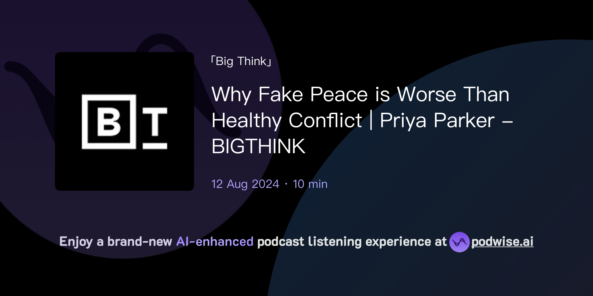 Why Fake Peace is Worse Than Healthy Conflict | Priya Parker - BIGTHINK ...