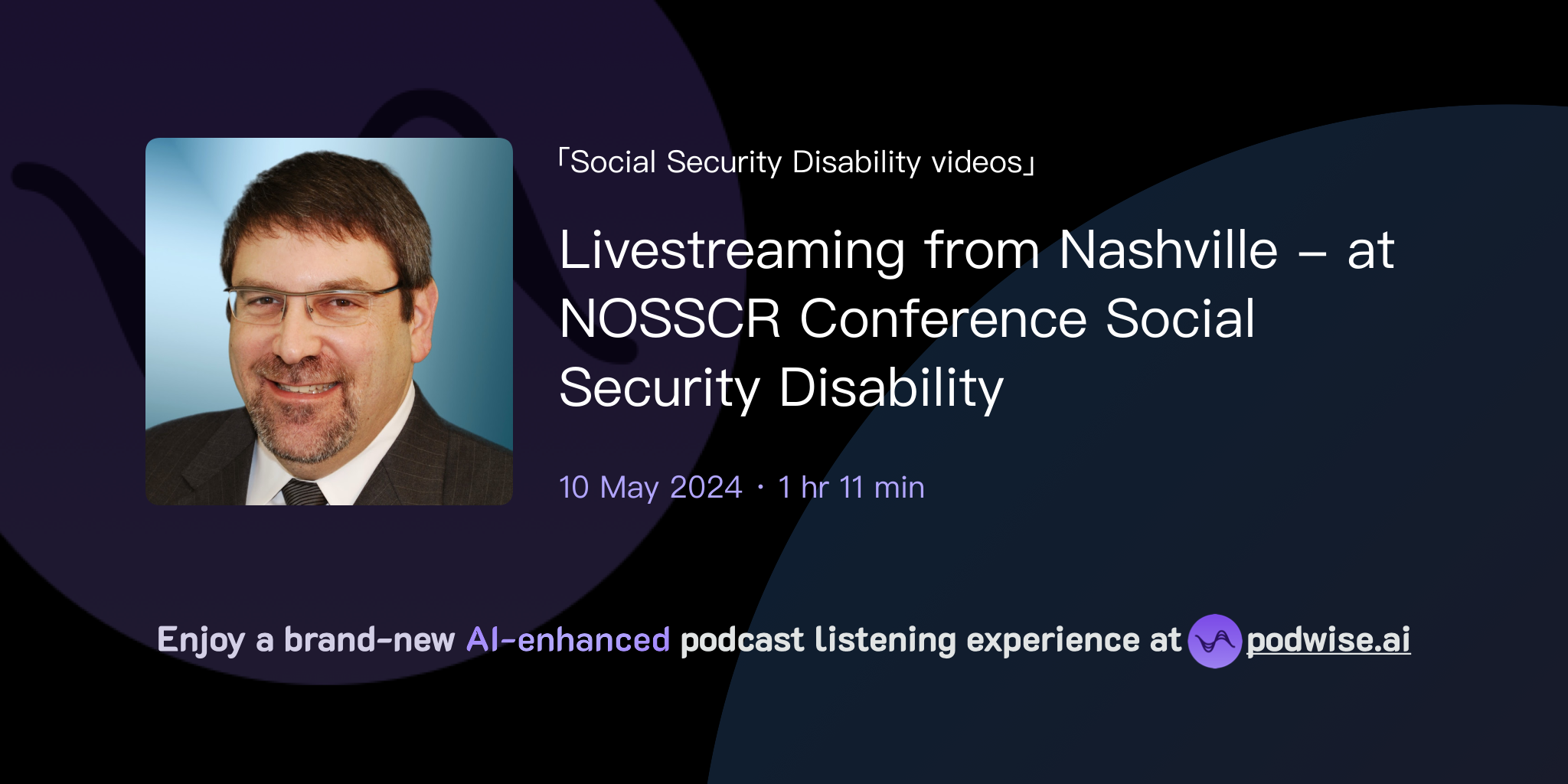 Livestreaming from Nashville - at NOSSCR Conference Social Security ...