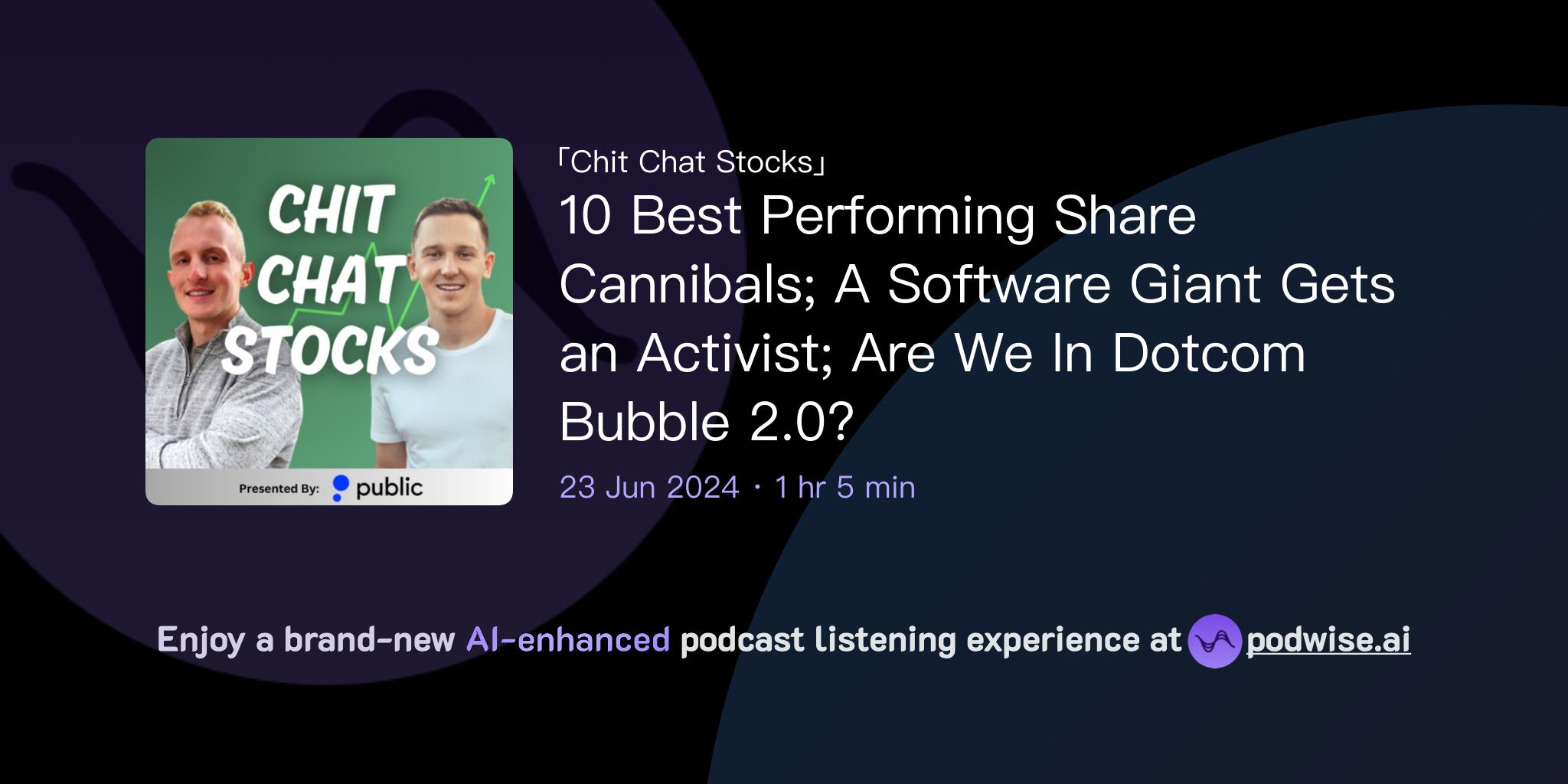 10 Best Performing Share Cannibals; A Software Giant Gets an Activist; Are We In Dotcom Bubble 2 ...