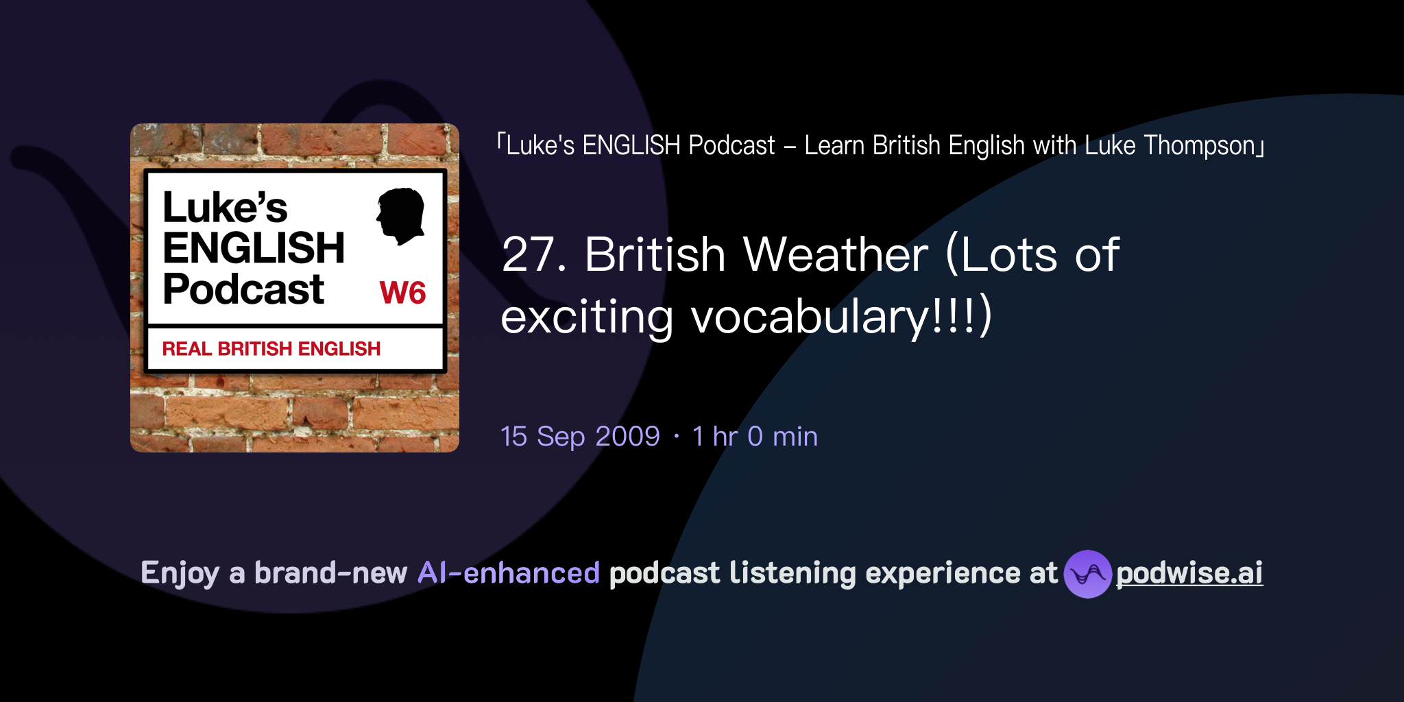 27. British Weather (Lots of exciting vocabulary!!!) | Luke's ENGLISH ...