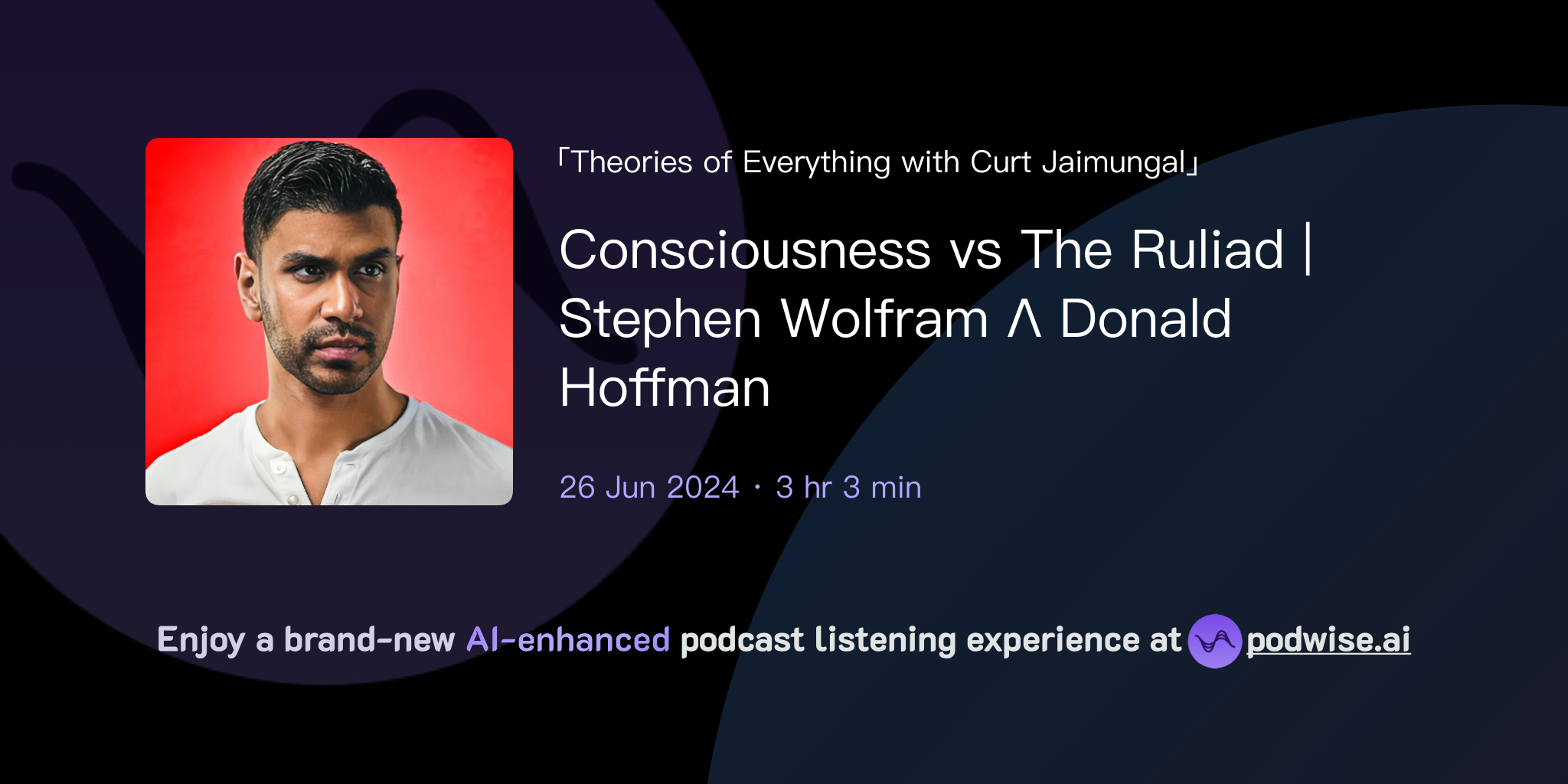 Consciousness vs The Ruliad | Stephen Wolfram Λ Donald Hoffman | Theories of Everything with ...