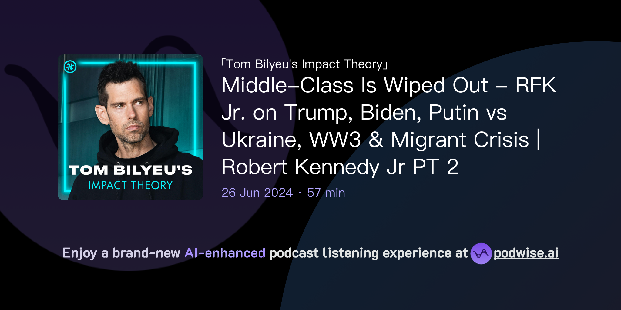 Middle-Class Is Wiped Out - RFK Jr. on Trump, Biden, Putin vs Ukraine ...