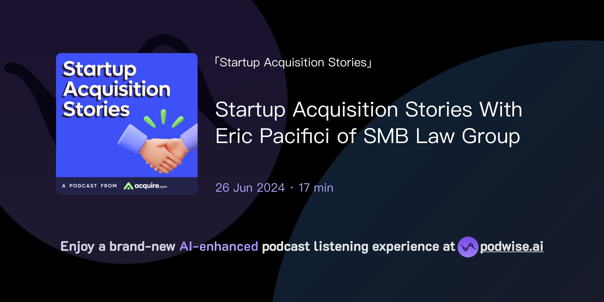Startup Acquisition Stories With Eric Pacifici of SMB Law Group ...