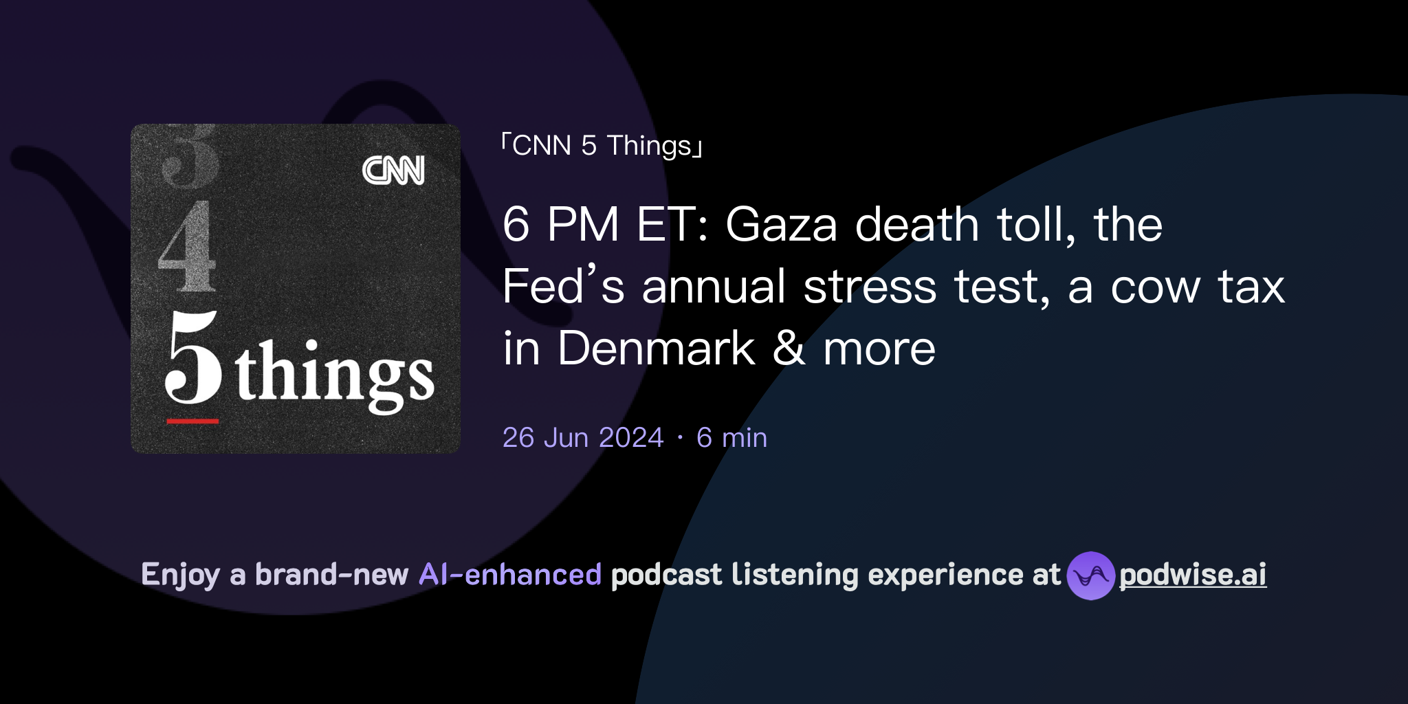 6 PM ET: Gaza death toll, the Fed’s annual stress test, a cow tax in ...