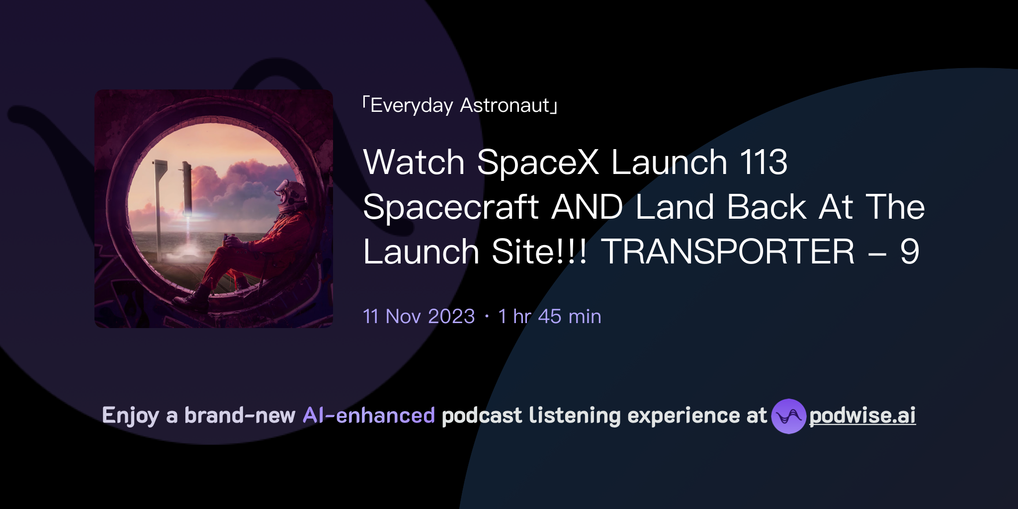 Watch SpaceX Launch 113 Spacecraft AND Land Back At The Launch Site ...