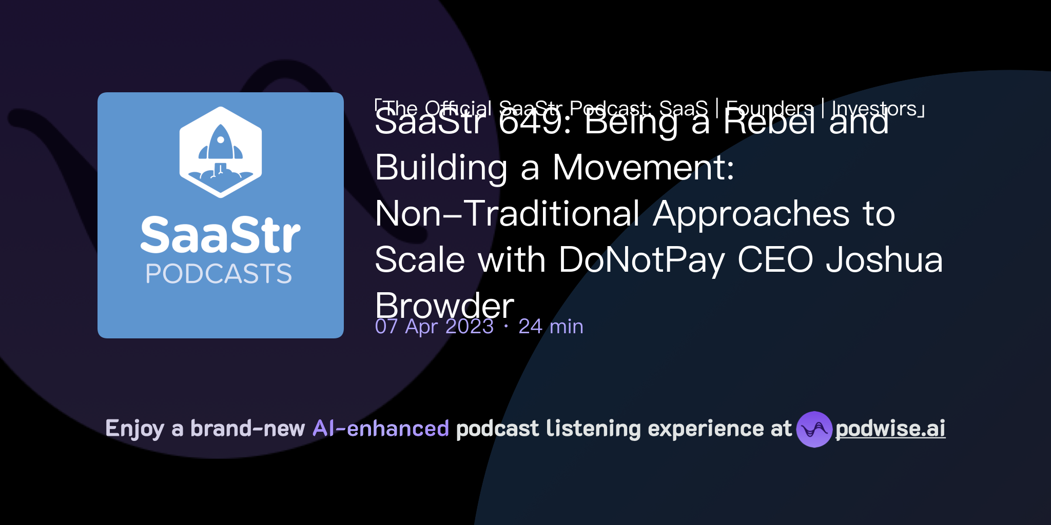 SaaStr 649: Being a Rebel and Building a Movement: Non-Traditional ...