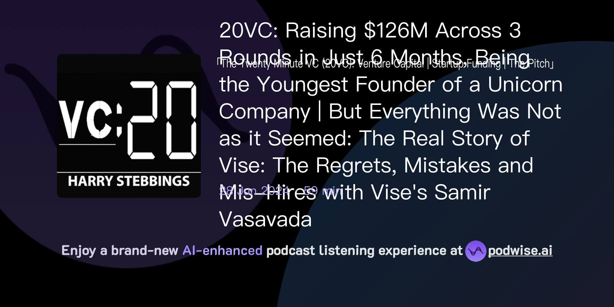 20VC: Raising $126M Across 3 Rounds in Just 6 Months, Being the ...
