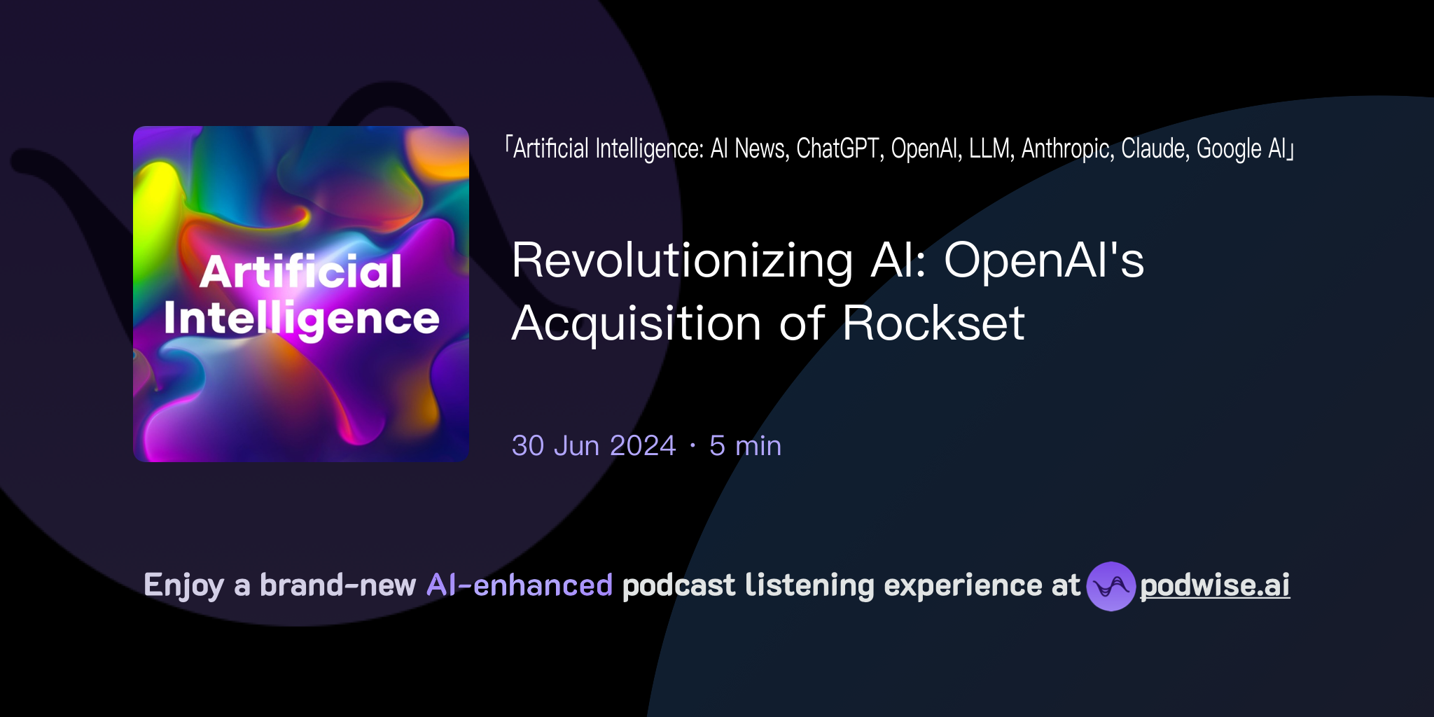 Revolutionizing AI: OpenAI's Acquisition of Rockset | Artificial Intelligence: AI News, ChatGPT ...