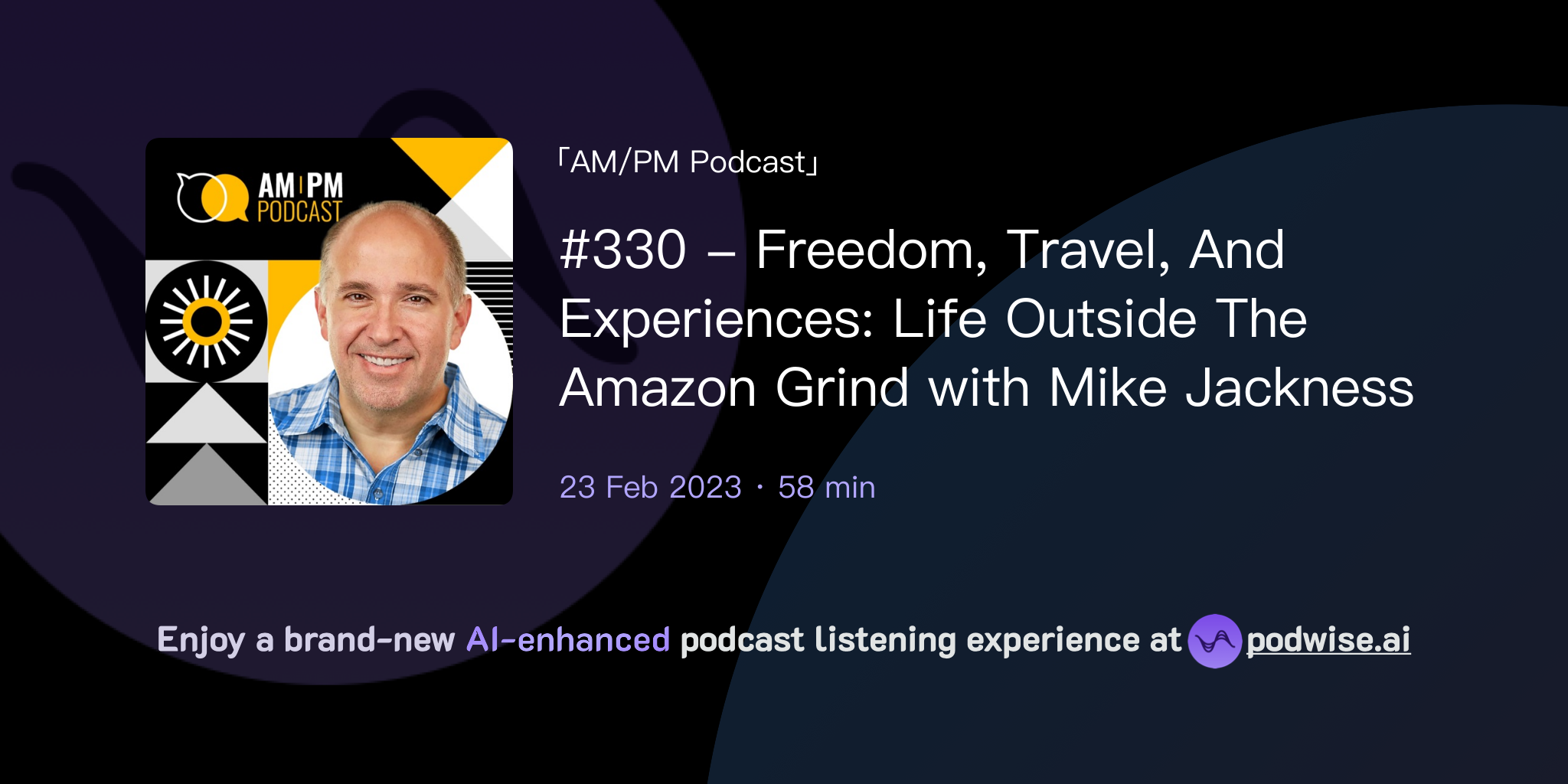 #330 - Freedom, Travel, And Experiences: Life Outside The Amazon Grind ...