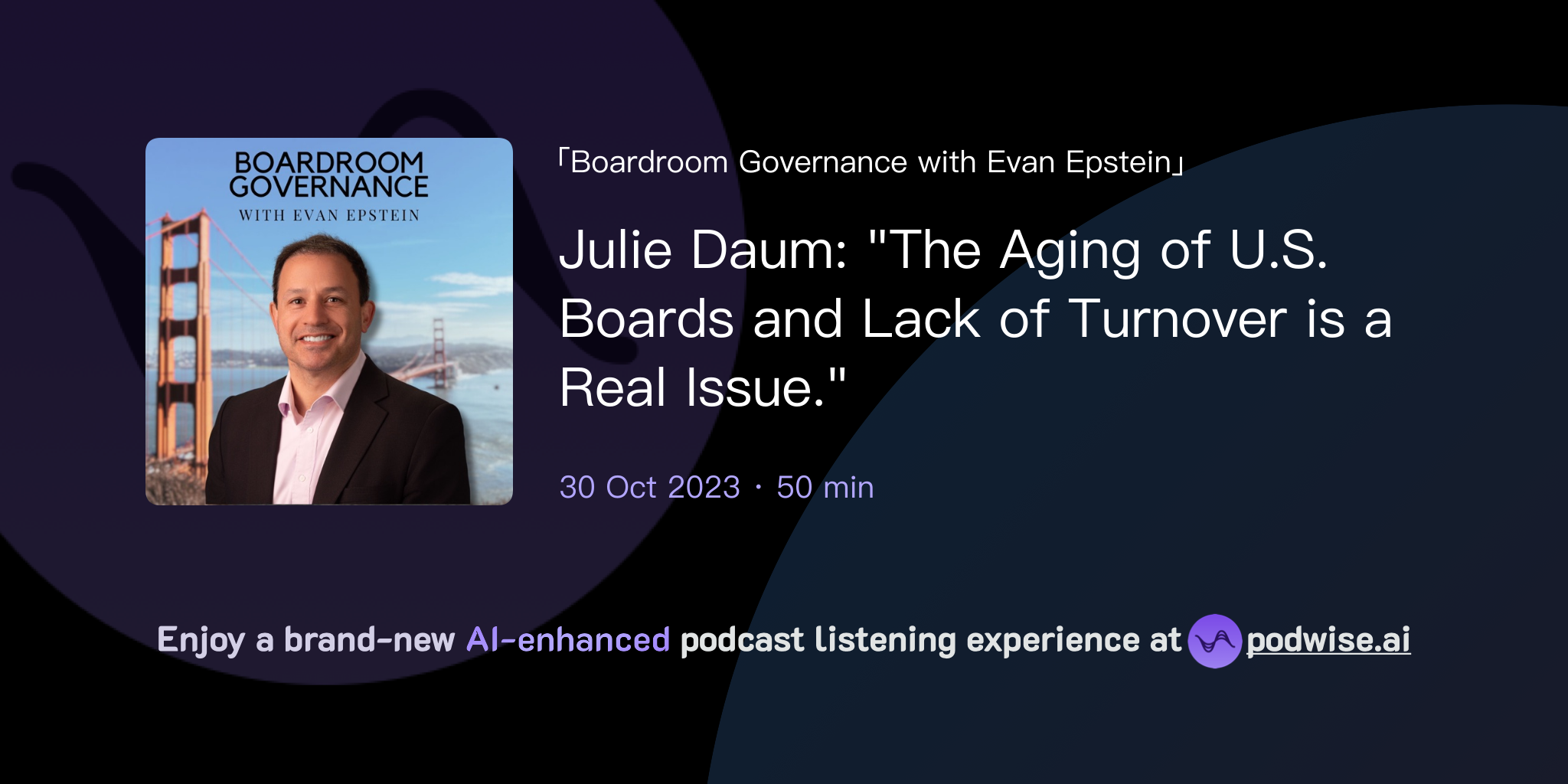 Julie Daum: "The Aging of U.S. Boards and Lack of Turnover is a Real ...