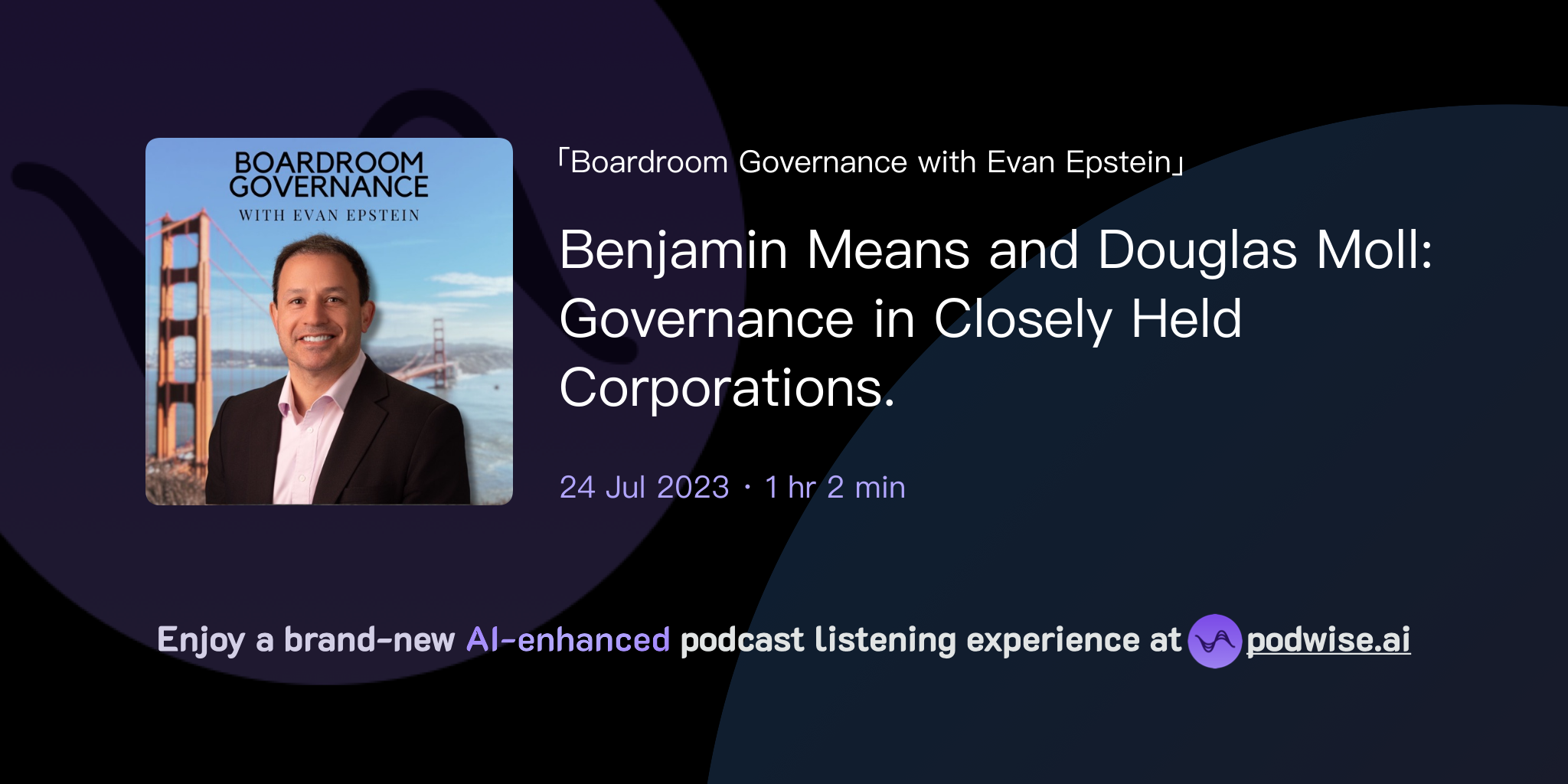 Benjamin Means and Douglas Moll: Governance in Closely Held ...