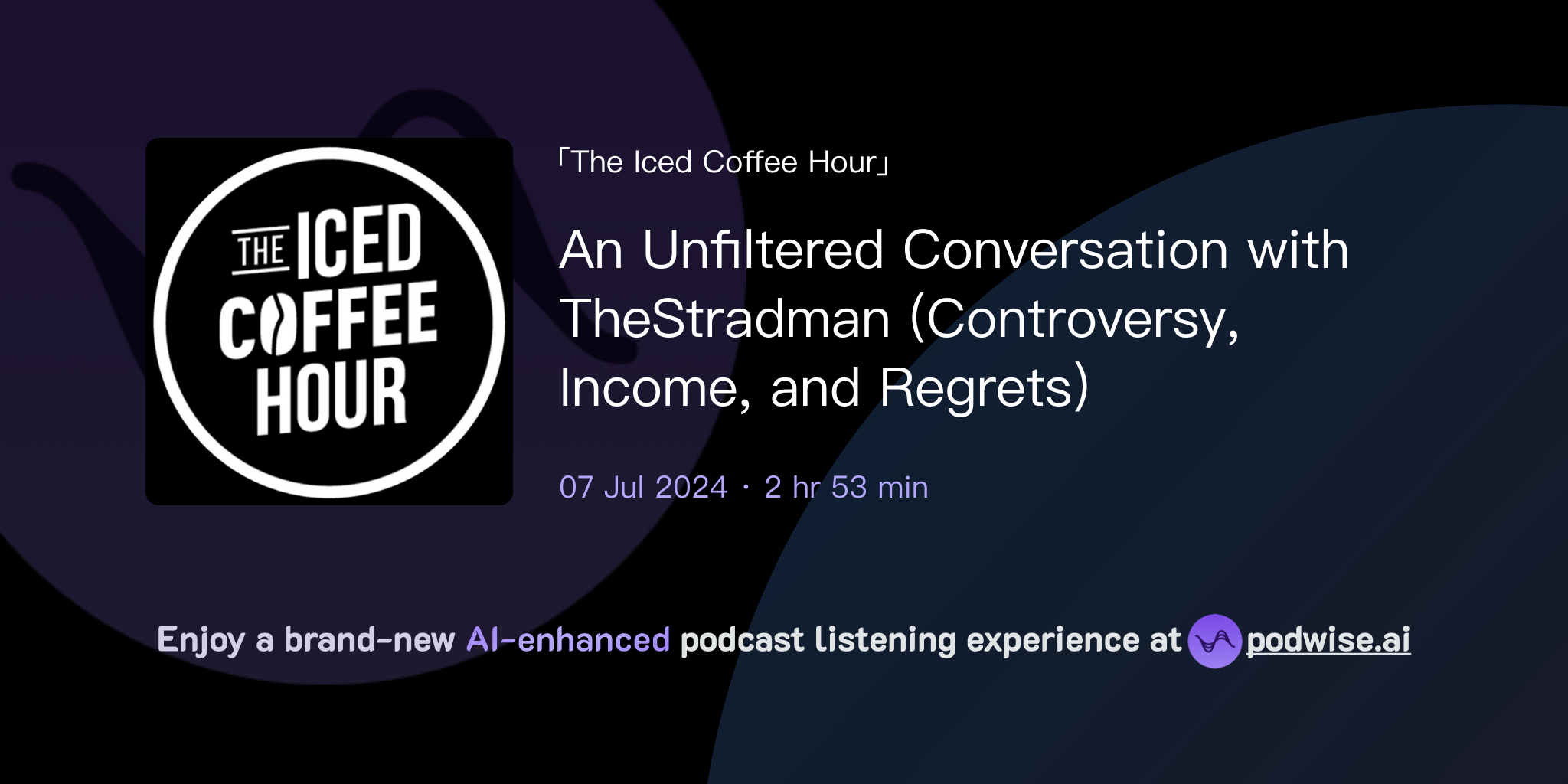 An Unfiltered Conversation with TheStradman (Controversy, Income, and Regrets) | The Iced Coffee ...
