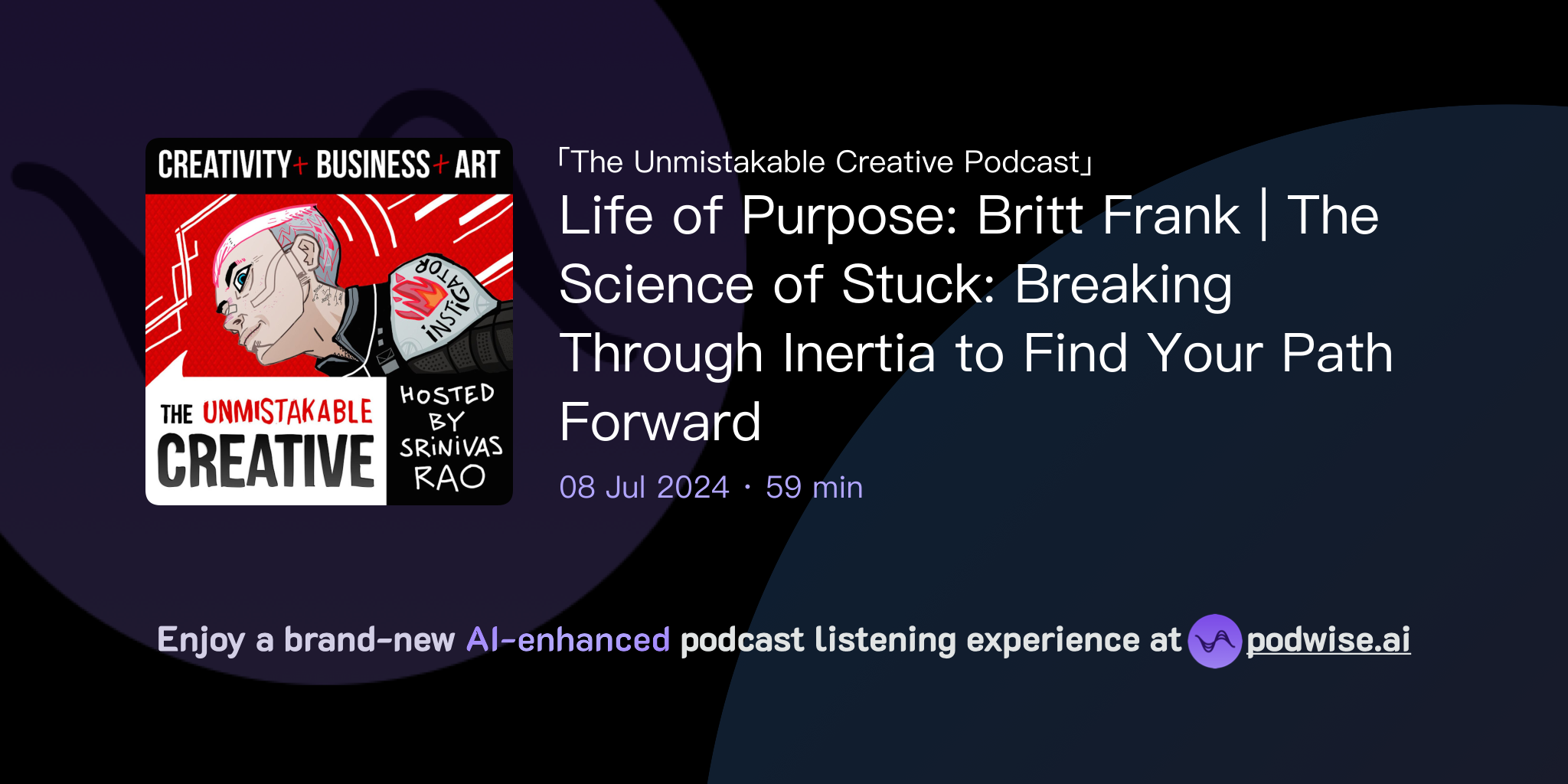 Life of Purpose: Britt Frank | The Science of Stuck: Breaking Through Inertia to Find Your Path ...