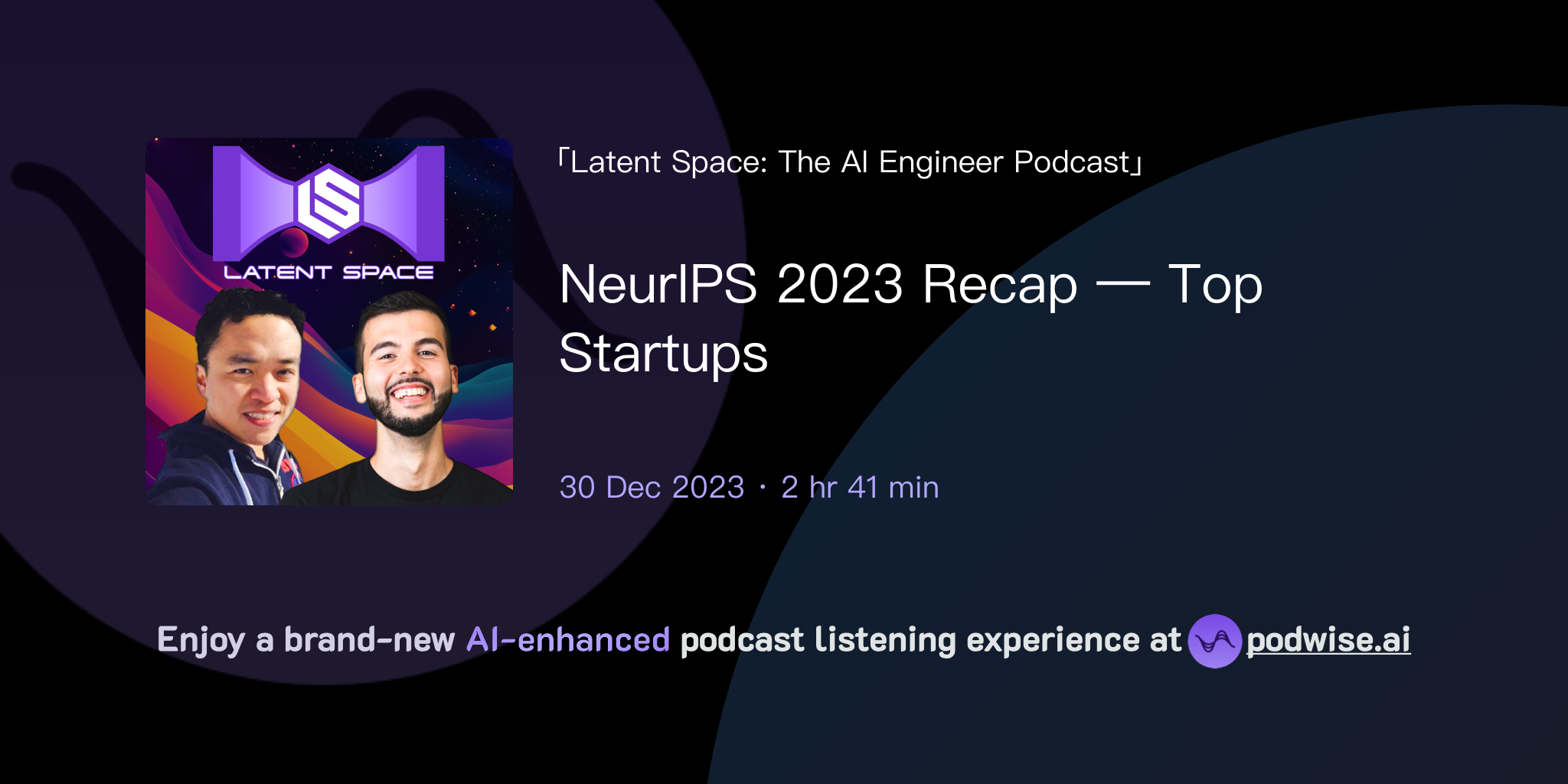 NeurIPS 2023 Recap — Top Startups | Latent Space: The AI Engineer ...