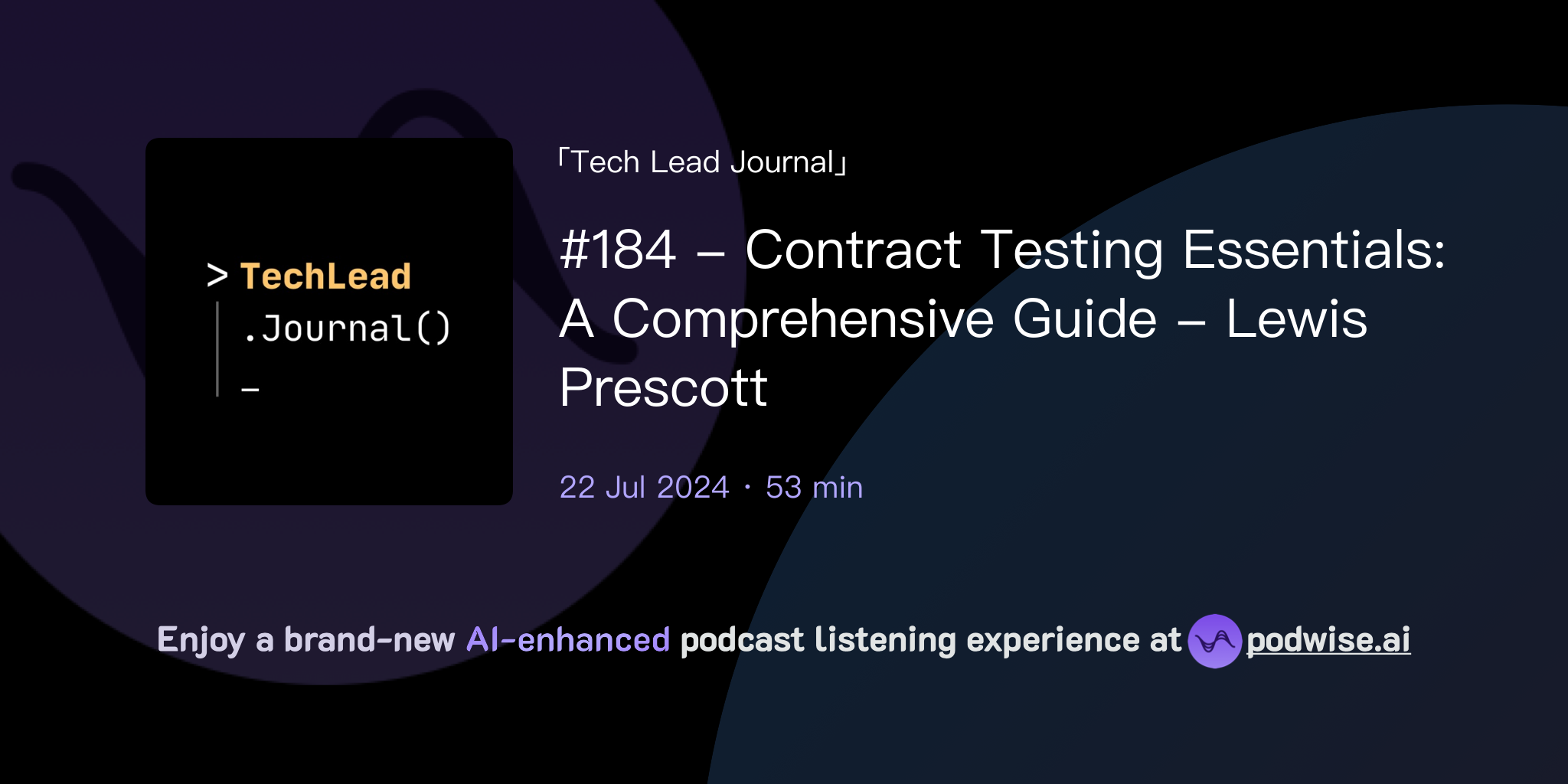 #184 - Contract Testing Essentials: A Comprehensive Guide - Lewis ...