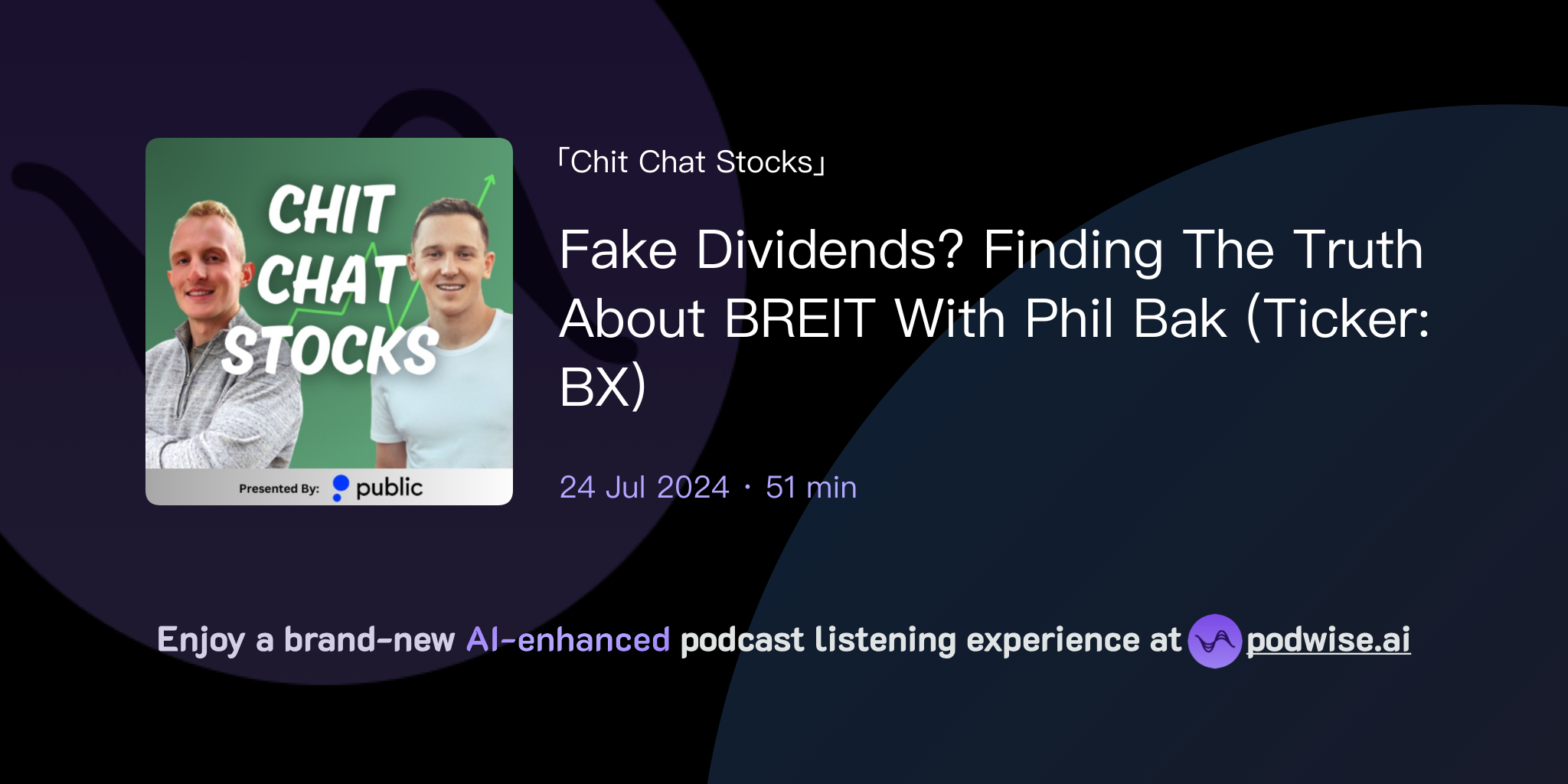 Fake Dividends? Finding The Truth About BREIT With Phil Bak (Ticker: BX ...