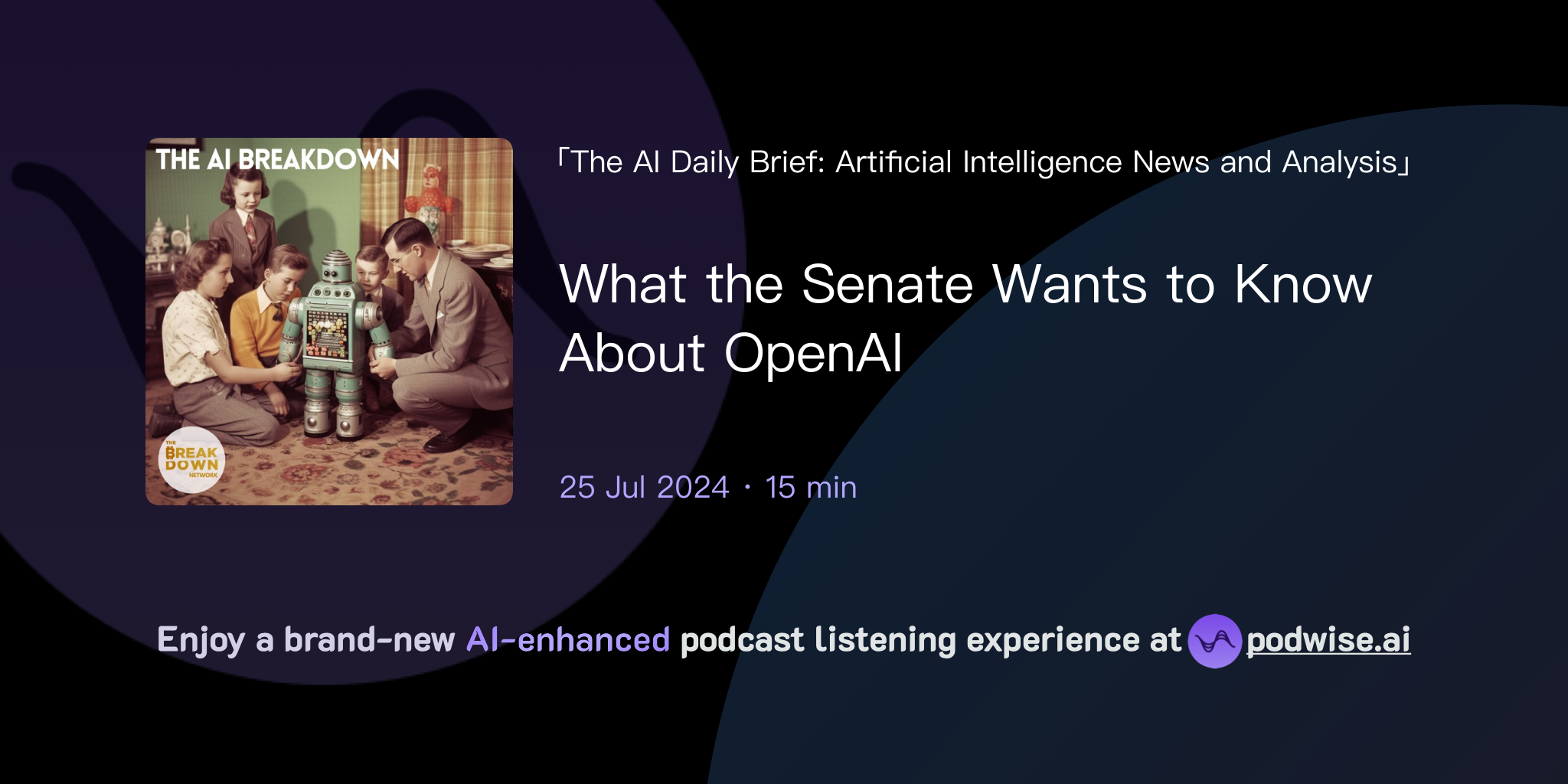 What the Senate Wants to Know About OpenAI | The AI Daily Brief ...
