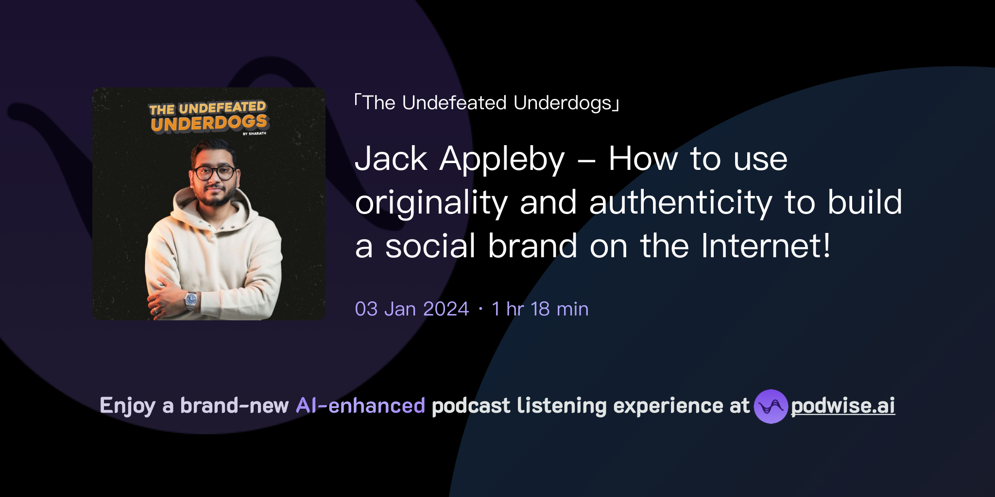 Jack Appleby - How to use originality and authenticity to build a ...