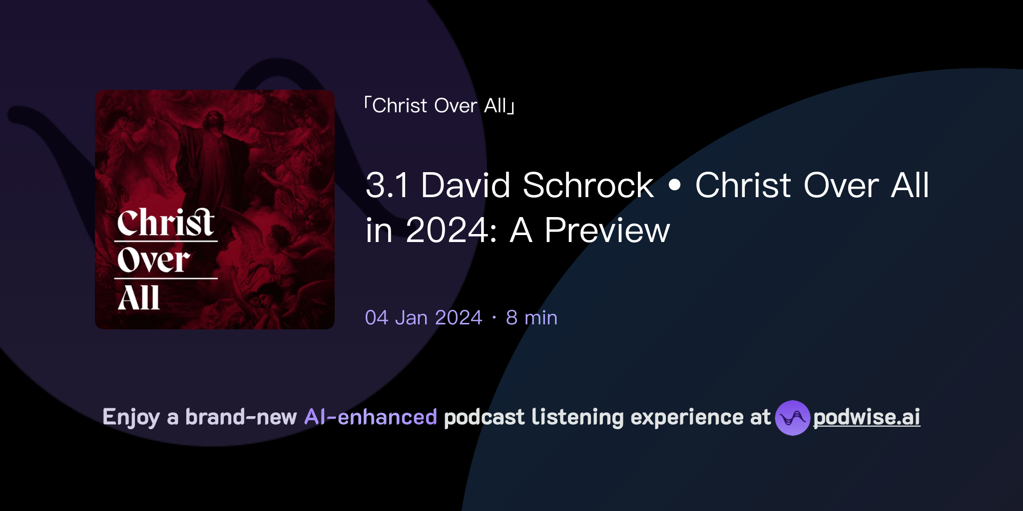 3.1 David Schrock • Christ Over All in 2024: A Preview | Christ Over ...