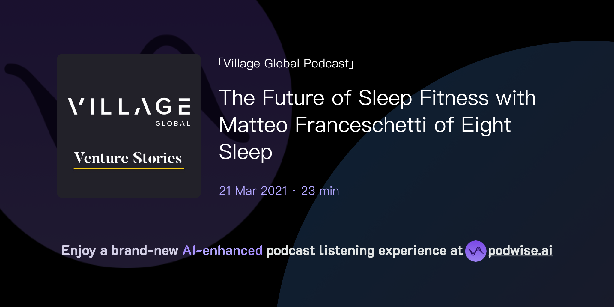 The Future of Sleep Fitness with Matteo Franceschetti of Eight Sleep ...