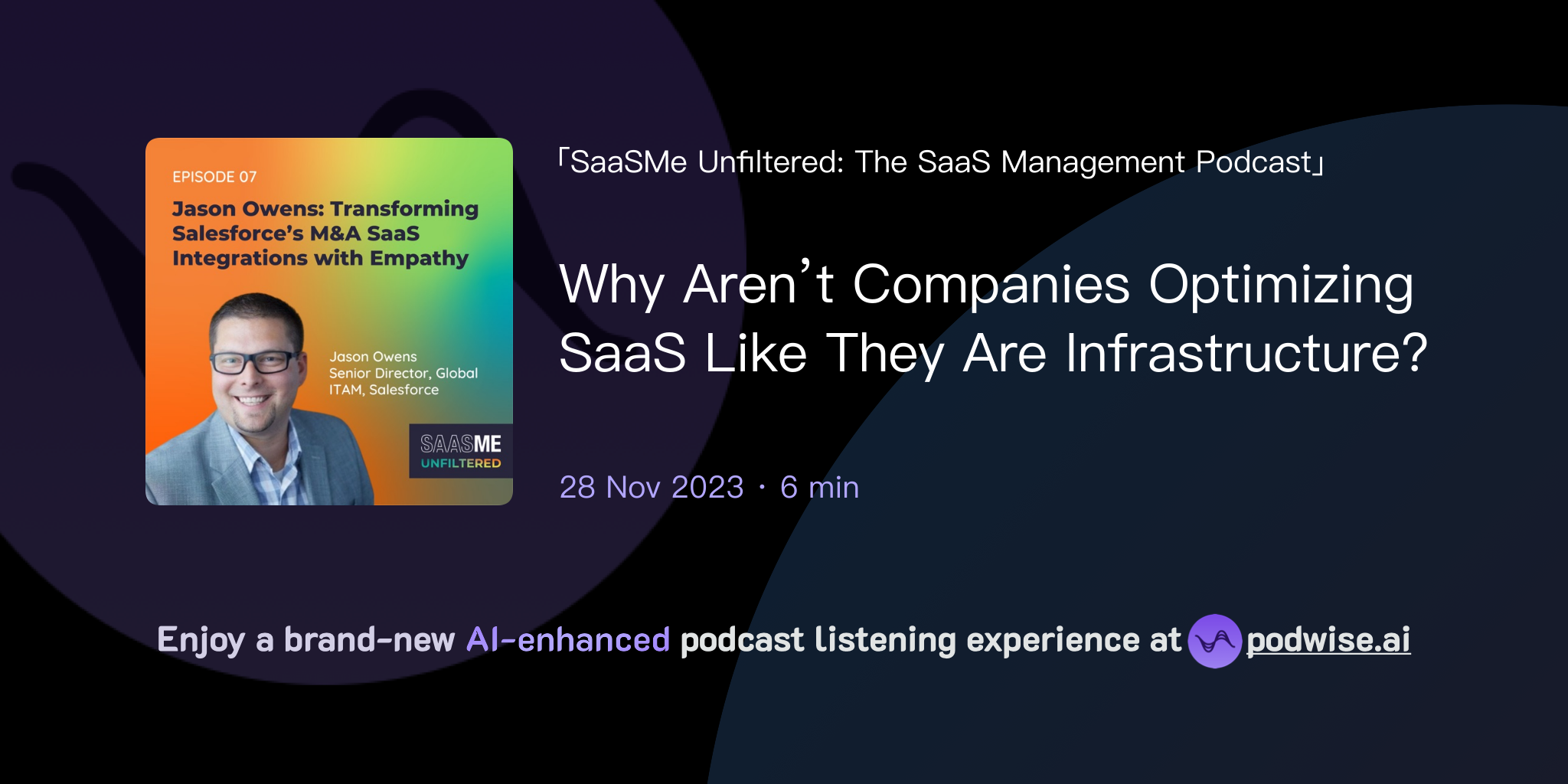 Why Aren’t Companies Optimizing SaaS Like They Are Infrastructure ...