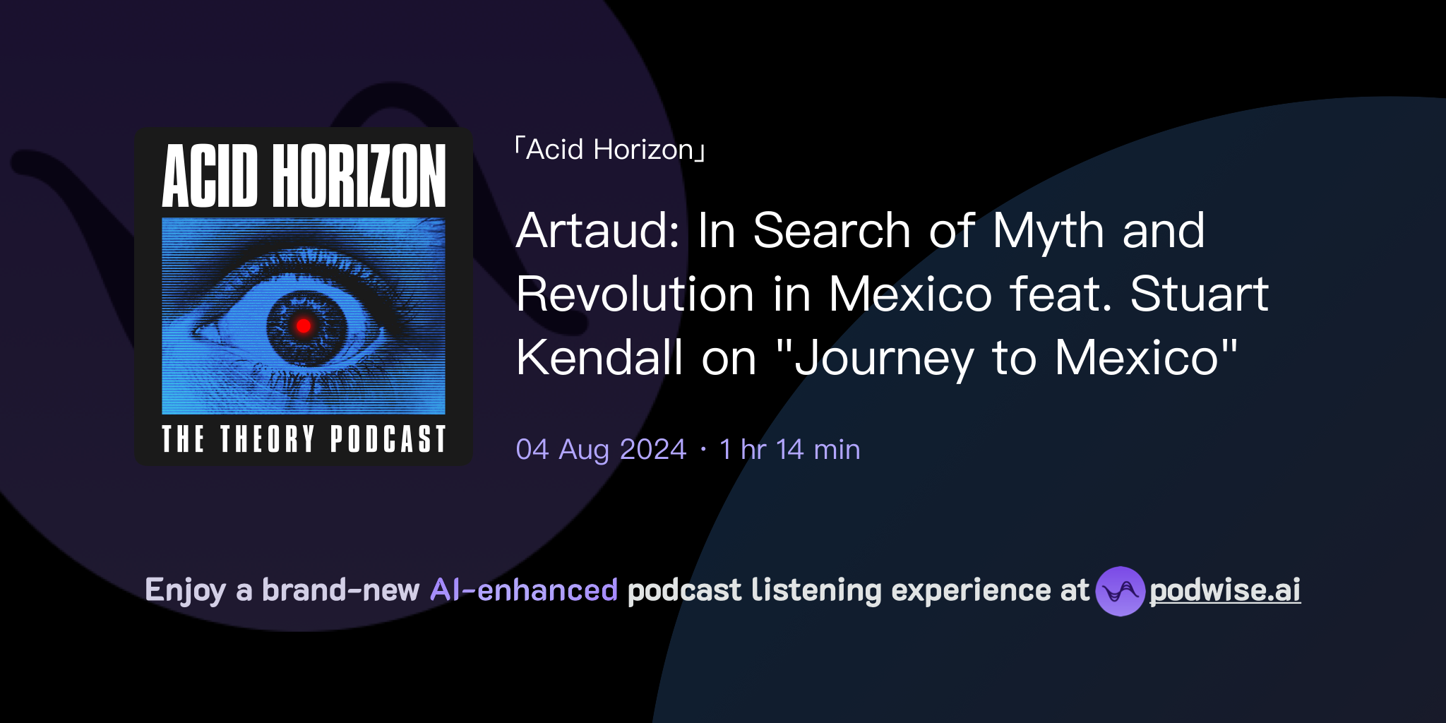 Artaud: In Search of Myth and Revolution in Mexico feat. Stuart Kendall ...