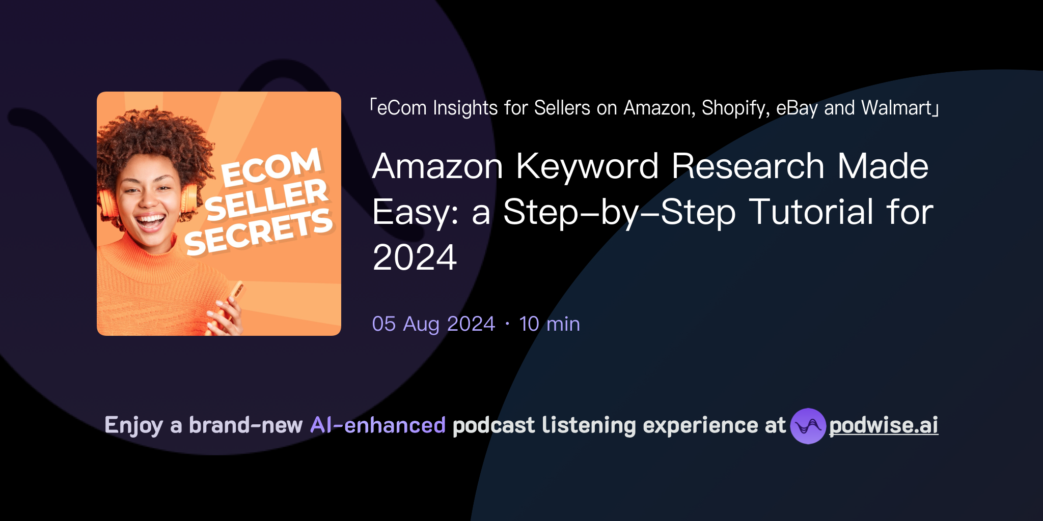 Amazon Keyword Research Made Easy: a Step-by-Step Tutorial for 2024 ...