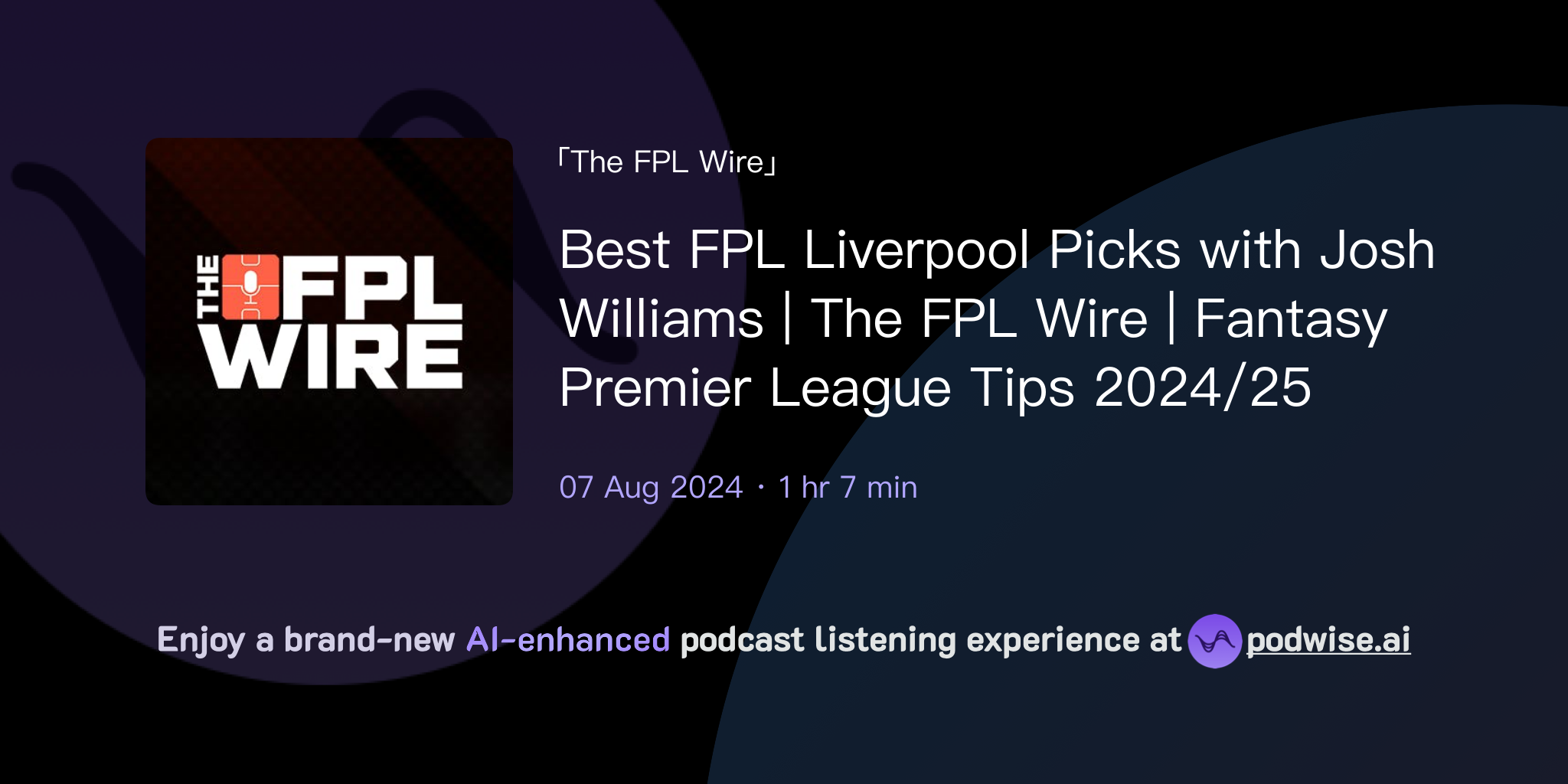 Best FPL Liverpool Picks with Josh Williams | The FPL Wire | Fantasy ...