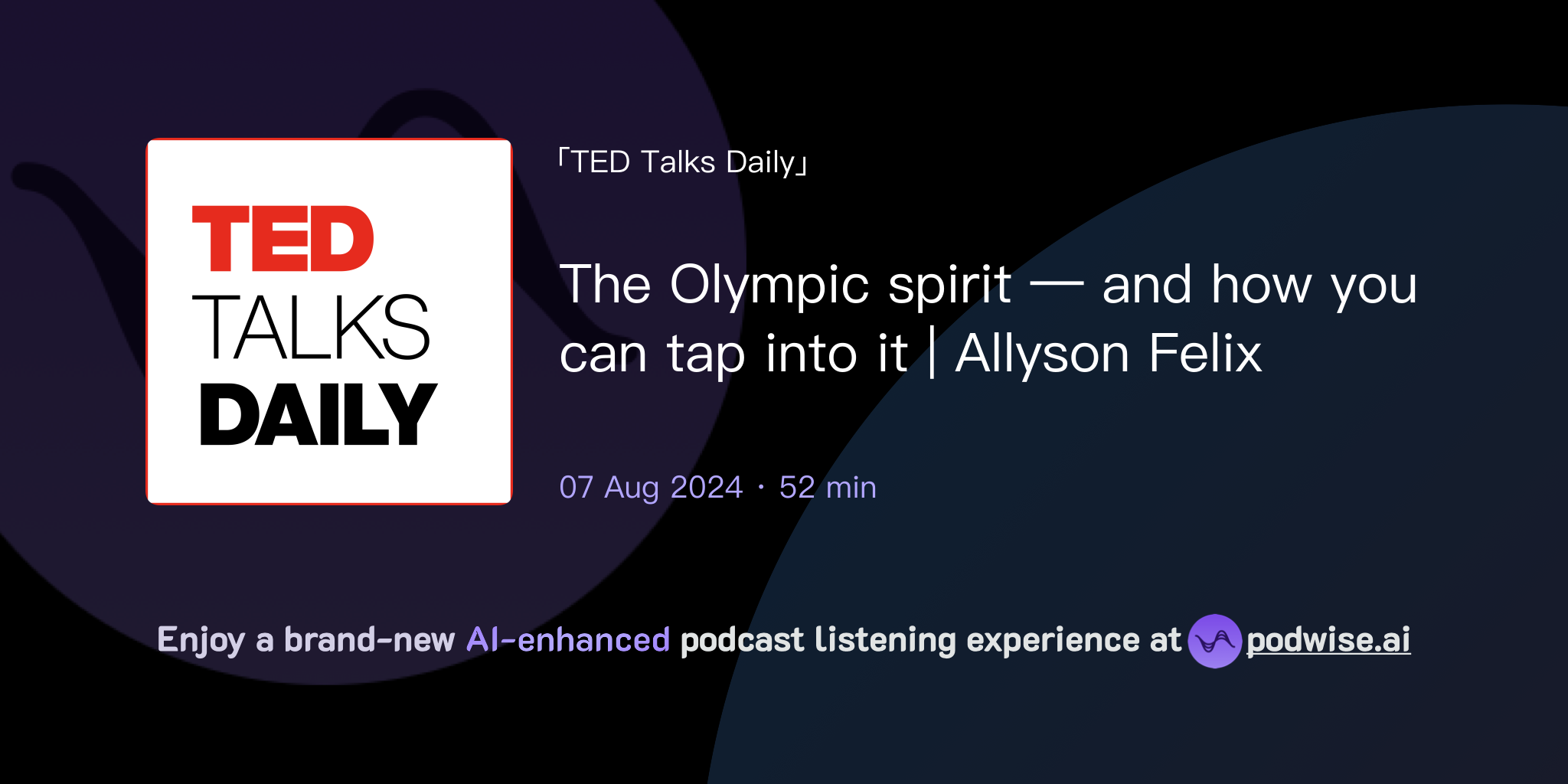 The Olympic spirit — and how you can tap into it | Allyson Felix | TED ...