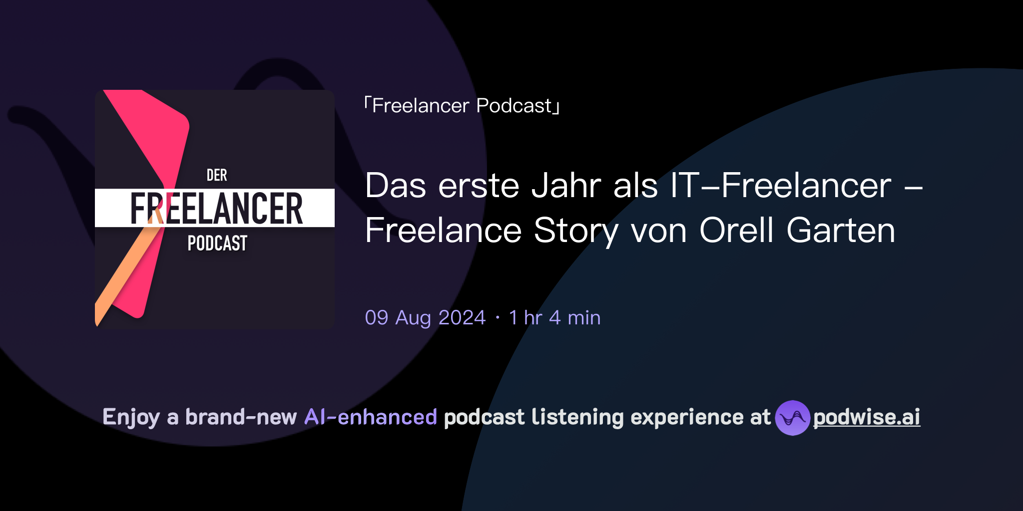 Das erste Jahr als IT-Freelancer - Freelance Story von Orell Garten ...
