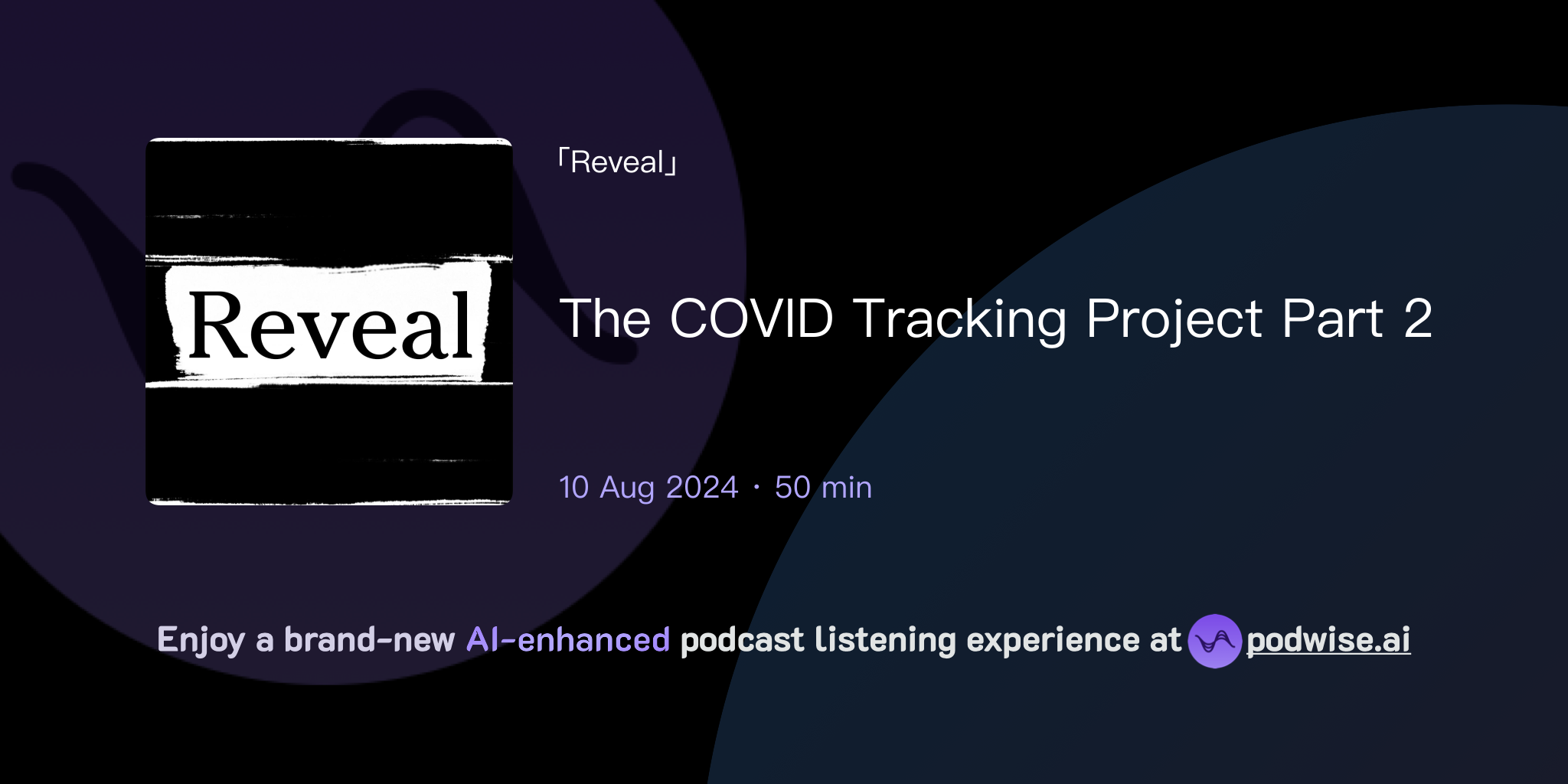 The COVID Tracking Project Part 2 | Reveal | Podwise