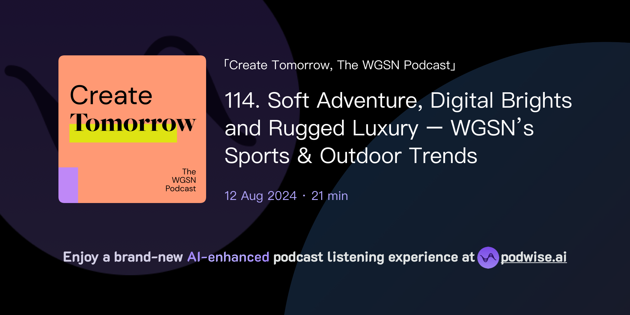 114. Soft Adventure, Digital Brights and Rugged Luxury – WGSN’s Sports & Outdoor Trends | Create ...