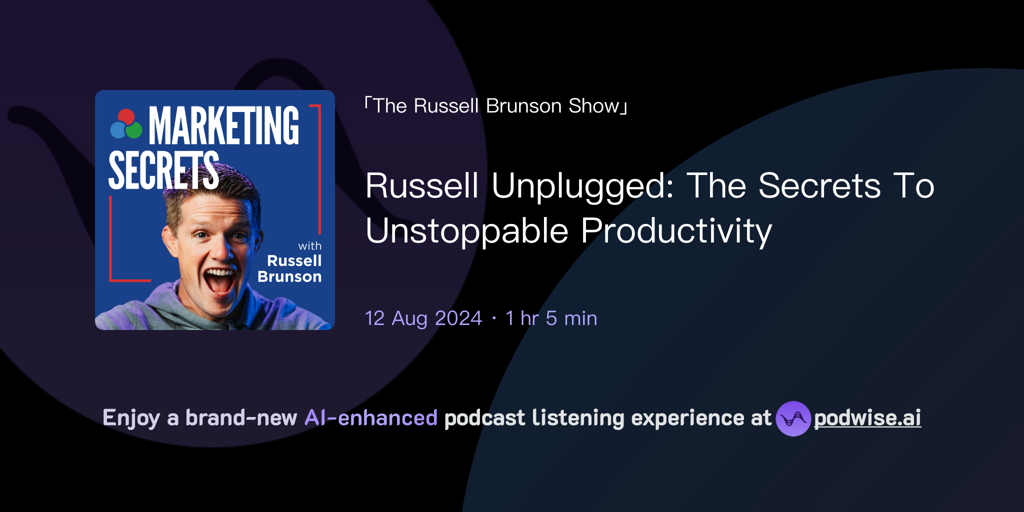 Russell Unplugged: The Secrets To Unstoppable Productivity | The ...