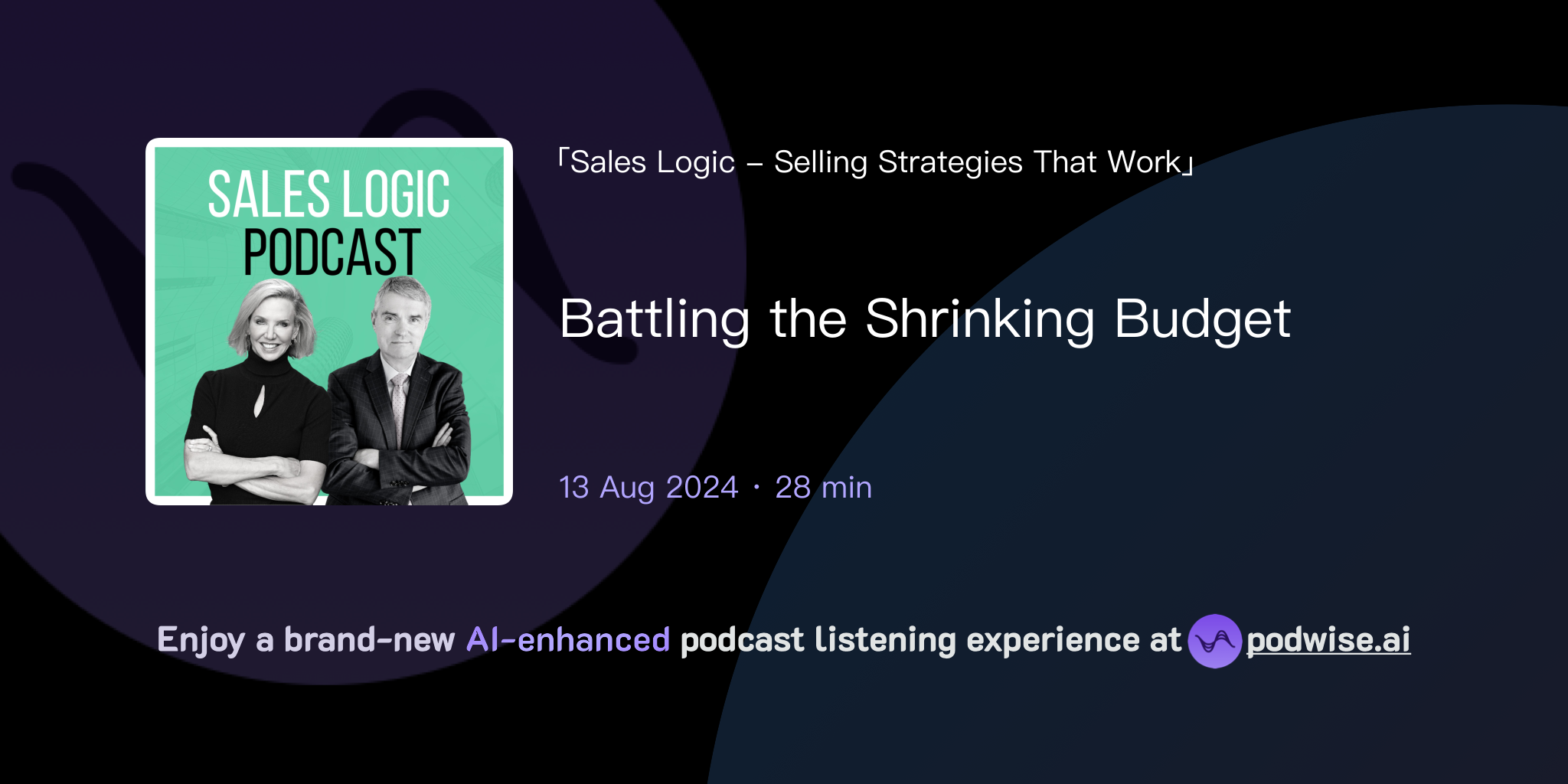 Battling the Shrinking Budget | Sales Logic - Selling Strategies That ...