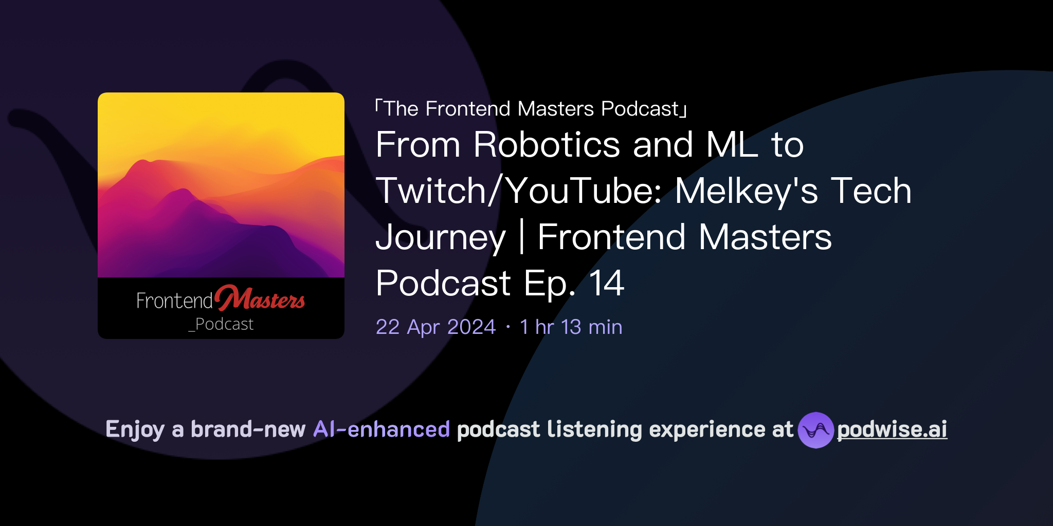 From Robotics and ML to Twitch/YouTube: Melkey's Tech Journey ...