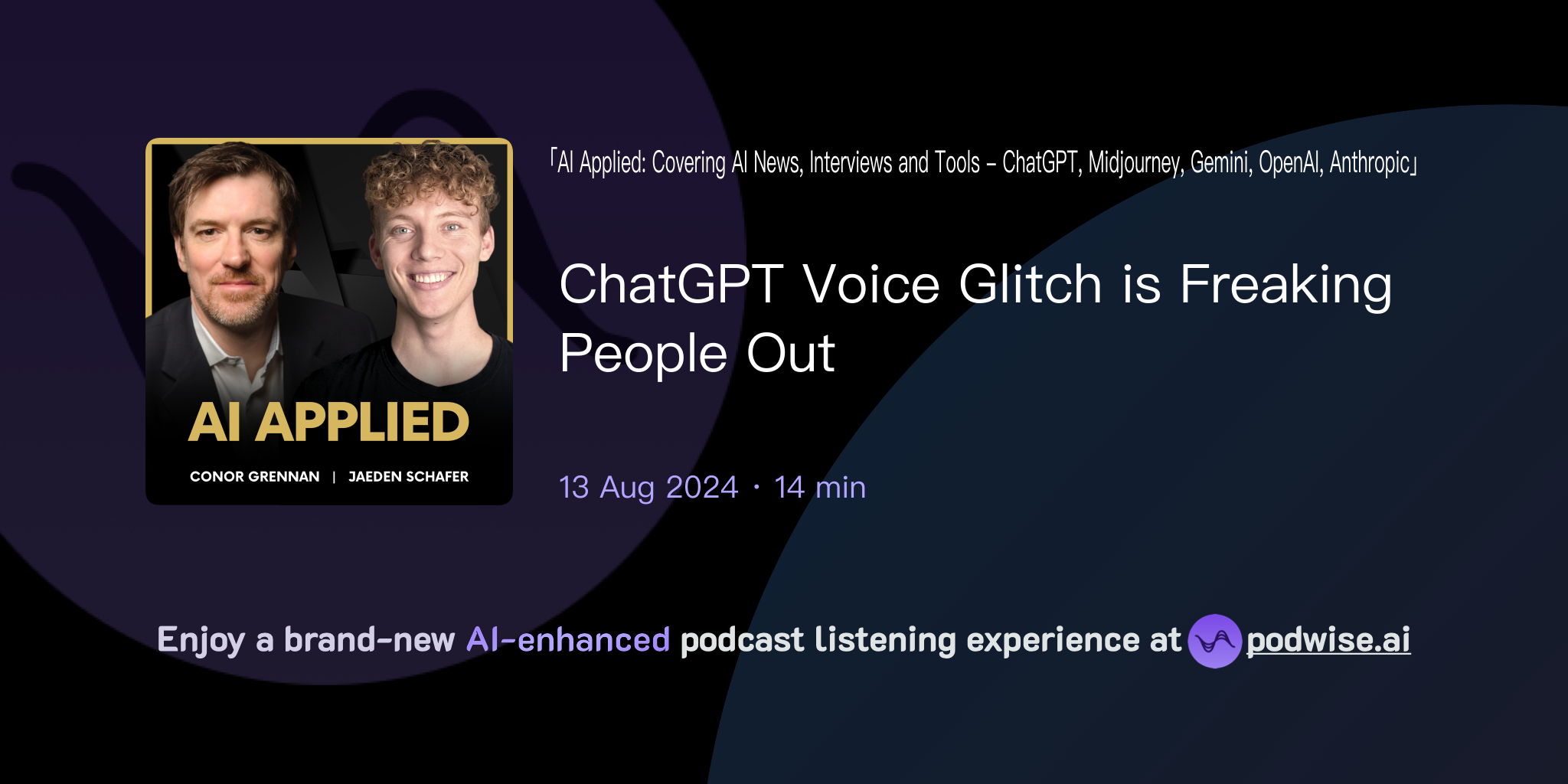 ChatGPT Voice Glitch is Freaking People Out | AI Applied: Covering AI ...