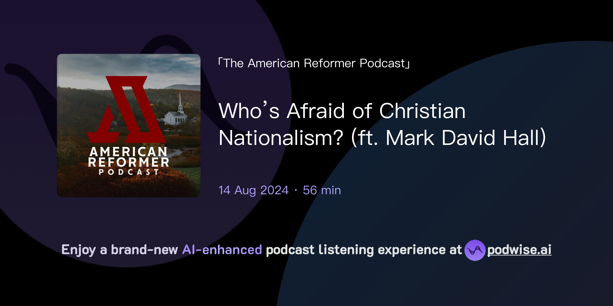 Who’s Afraid of Christian Nationalism? (ft. Mark David Hall) | The ...